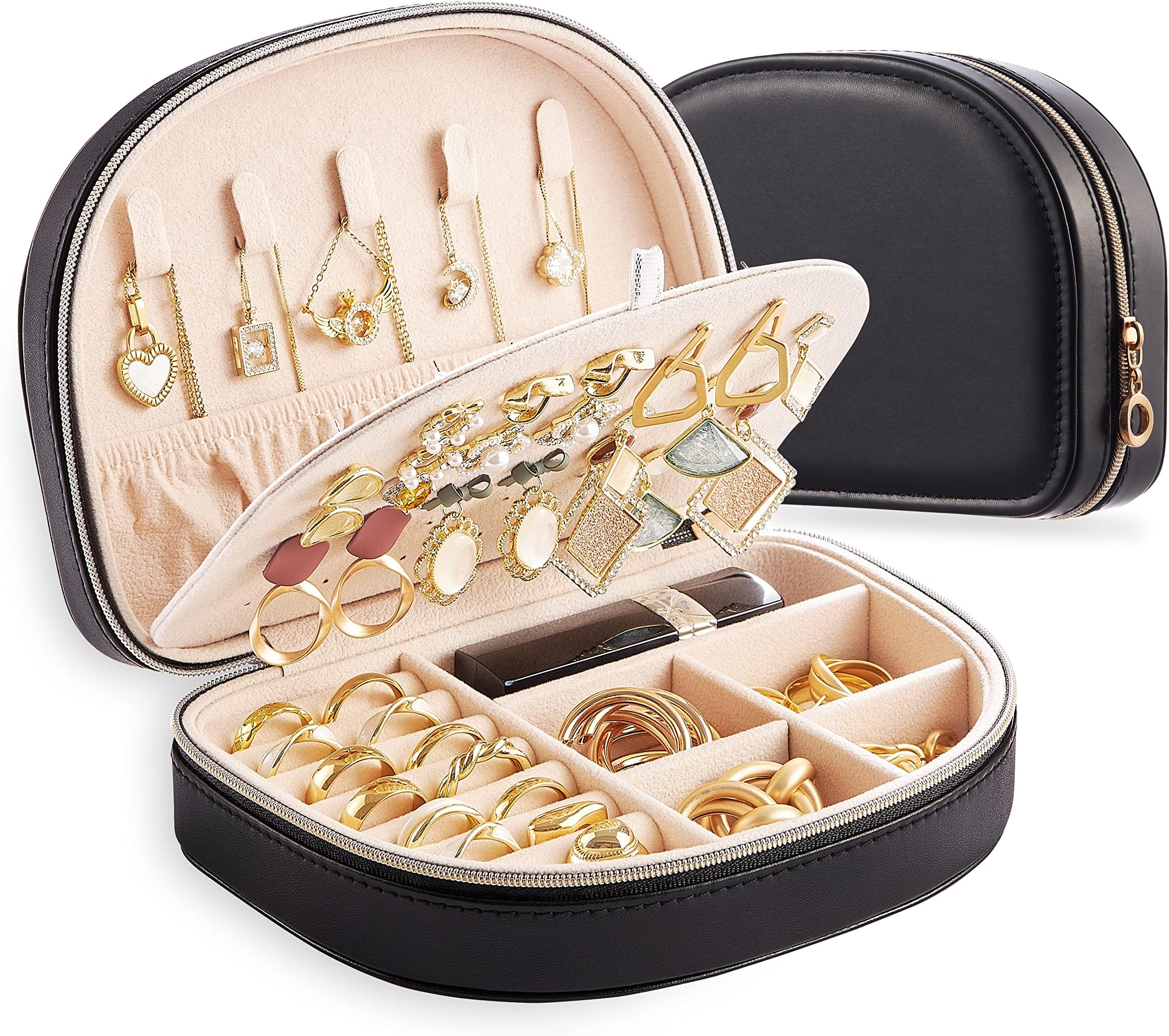 Amazon.com: Larlary Travel Jewelry Box,Small Jewelry Box,Seashell ...