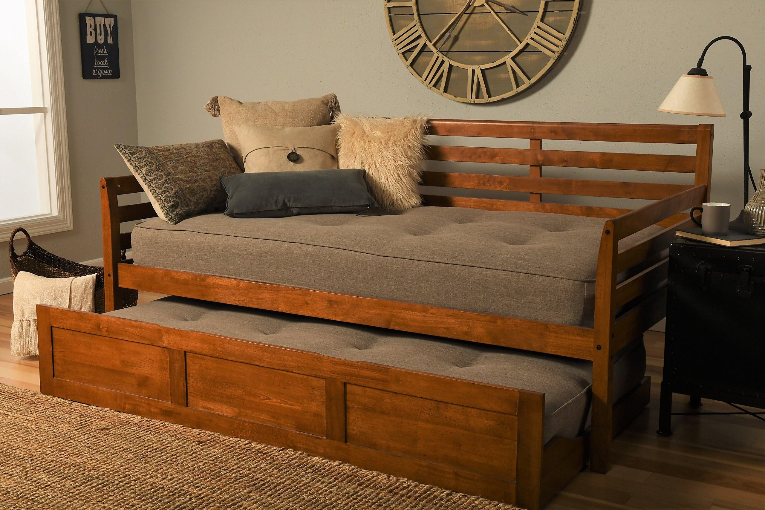 Amazon.com: Kodiak Furniture Boho Wood Daybed/Pop Up Bed in Barbados ...