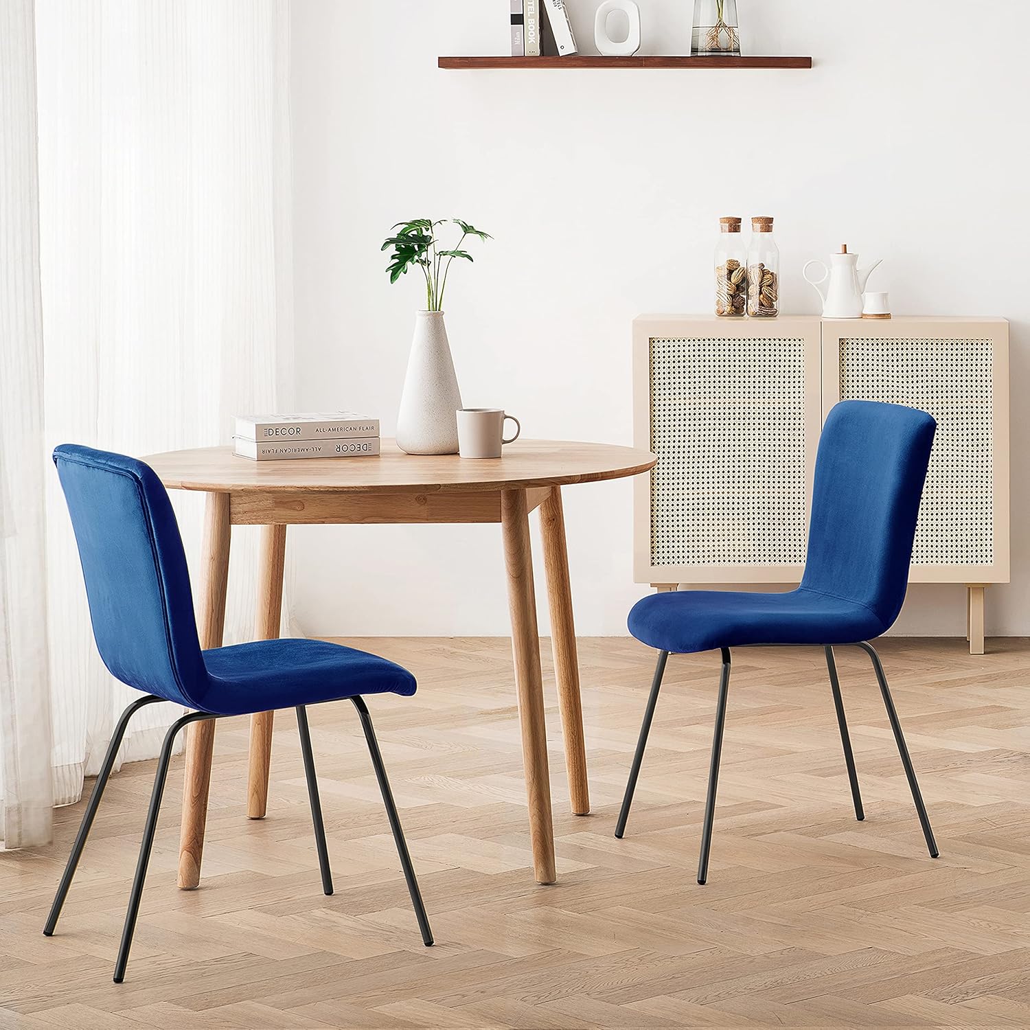 Amazon.com - Art Leon Mid Century Velvet Upholstered Kitchen Dining ...
