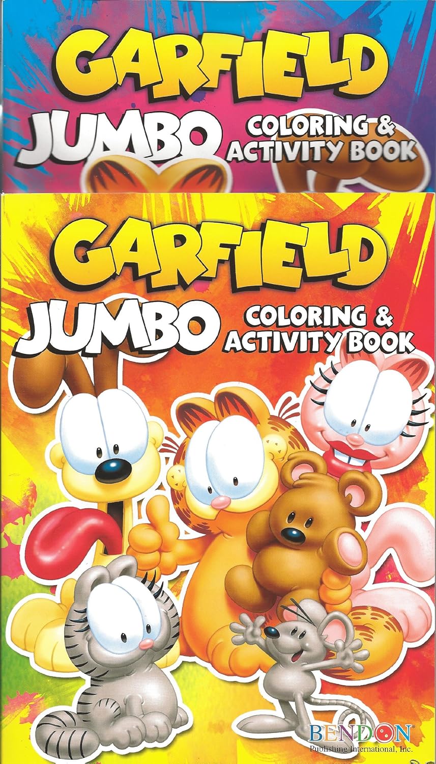 Garfield Jumbo Coloring & Activity Book Set of 2!: Bendon: Amazon.com ...