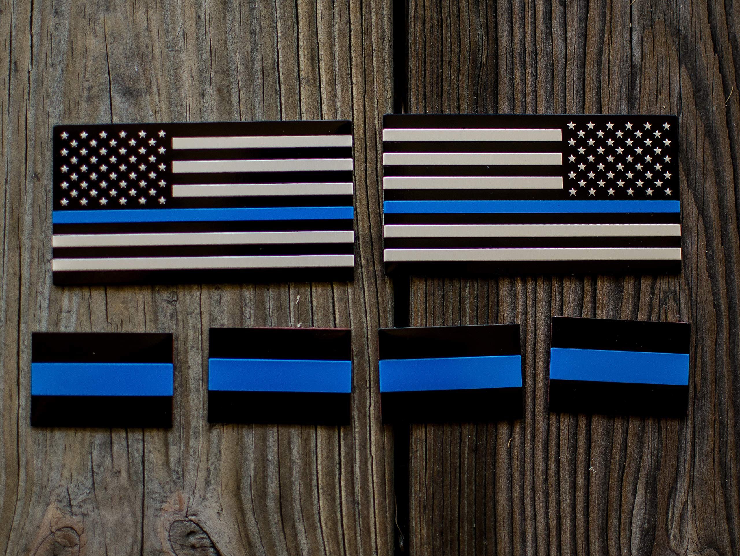 3M Car And Truck Decals And Stickers Thin Blue Line Aluminum License ...