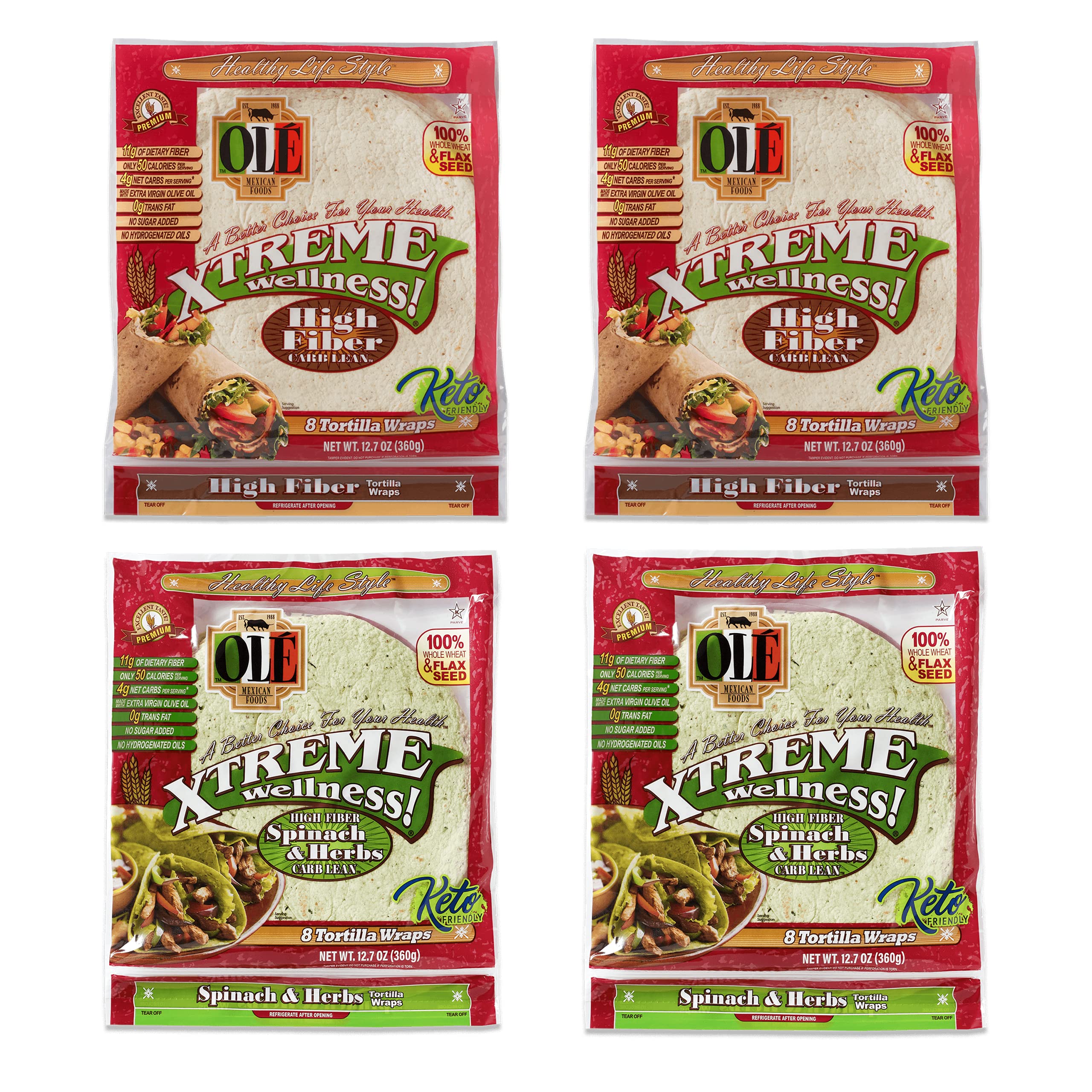 Ole Mexican Foods Xtreme Wellness! High Fiber Carb Lean, 45% OFF