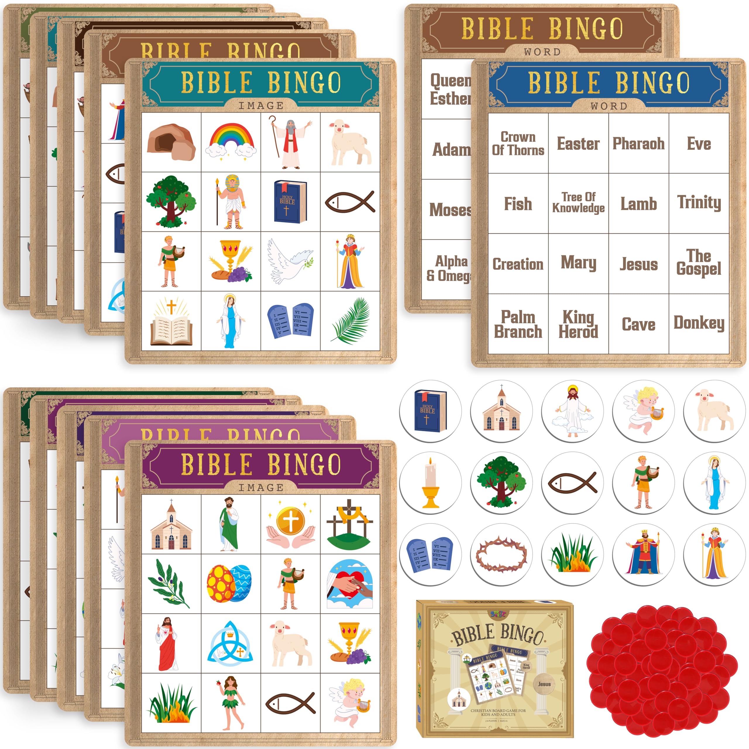 Snapklik.com : Bible Bingo Game, Multiple Players Bingo Game For ...