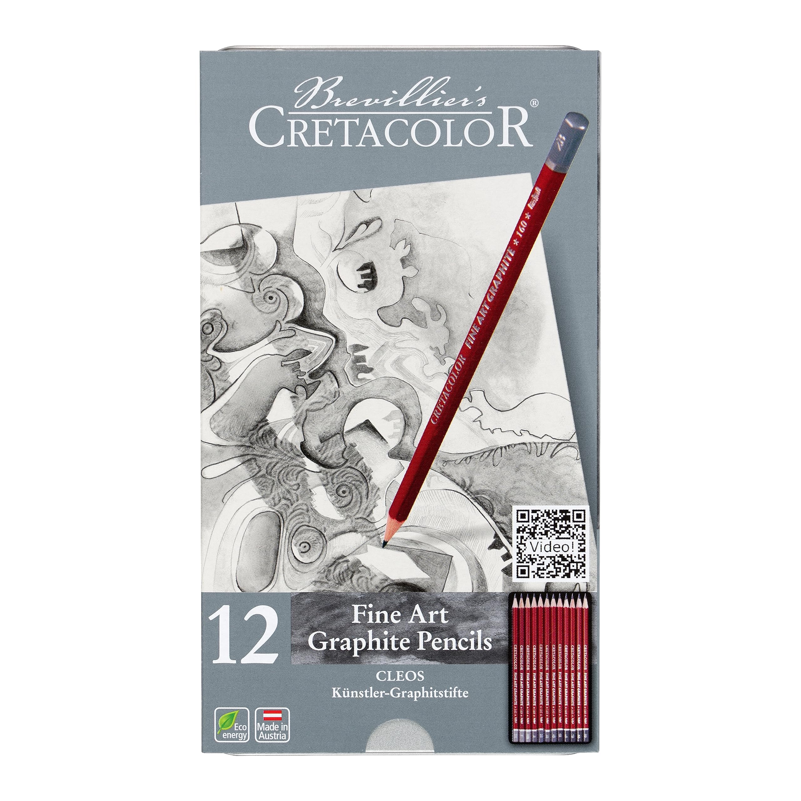 Amazon.com: CRETACOLOR Fine Art Graphite Set, 12 Count (Pack of 1)