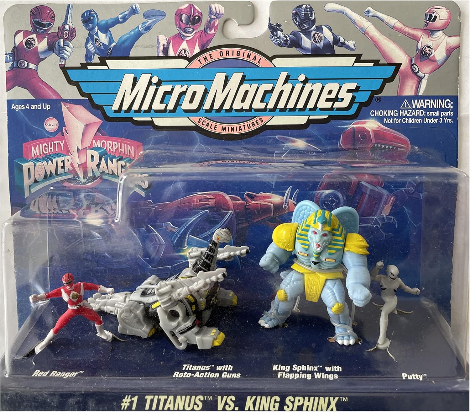 Amazon.com: Power Rangers Micro Machines #1 Titanus Vs King Sphinx ...