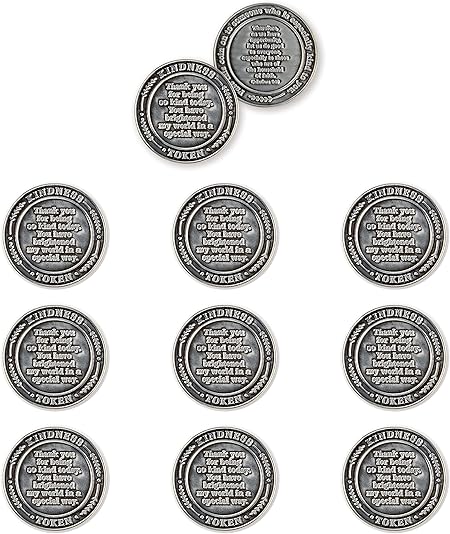 Amazon.com: Kindness Coins, Bulk Set of 10 Tokens of Appreciation ...
