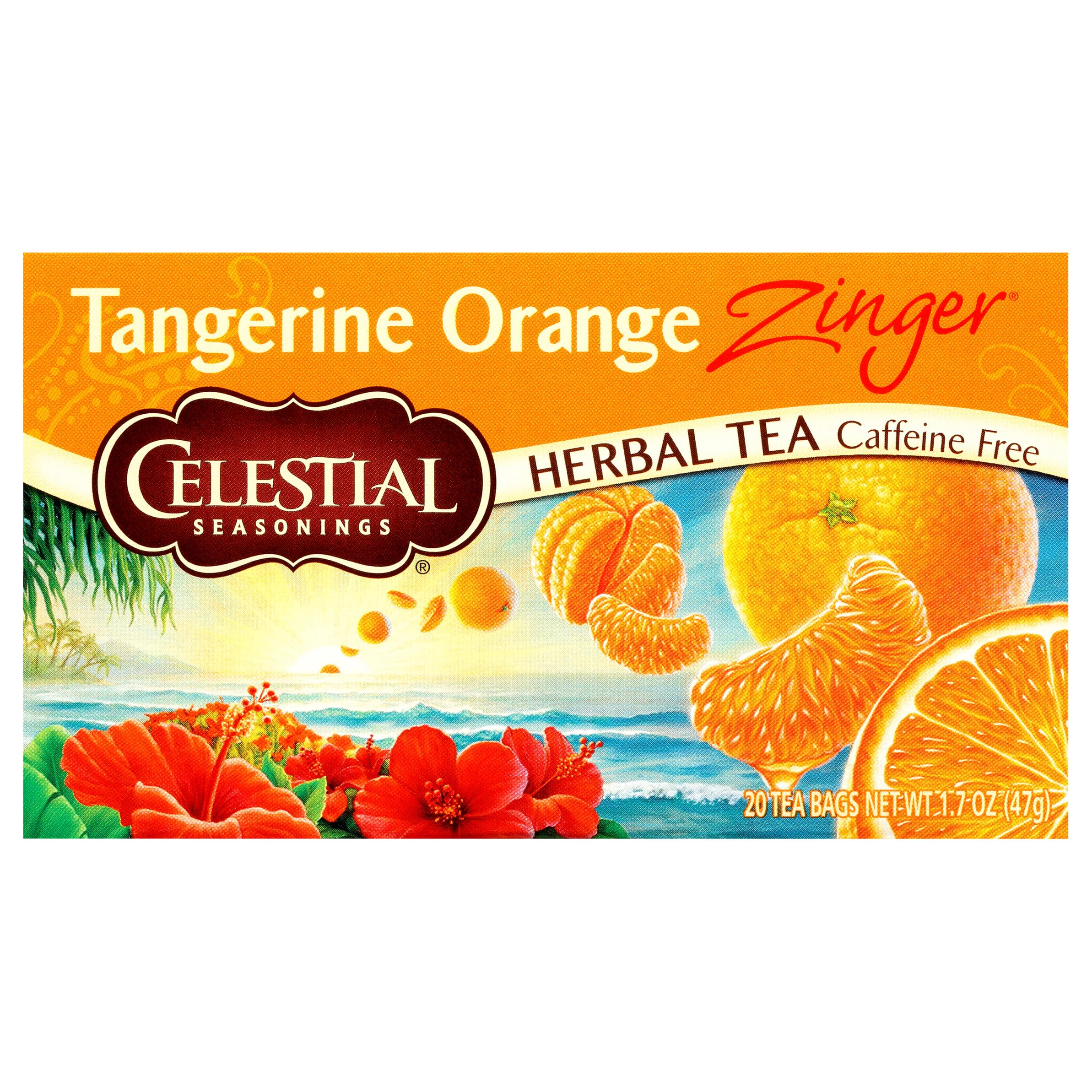 Amazon.com : Celestial Seasonings Tangerine Orange Zinger Herbal Tea ...