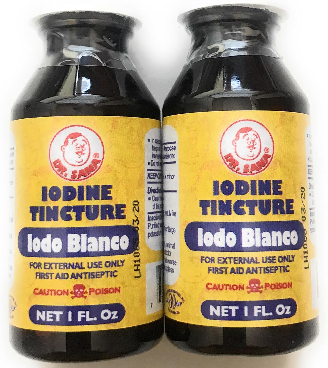 Amazon.com: Dr Sana Iodine Tincture. First Aid Antiseptic. Prevents ...