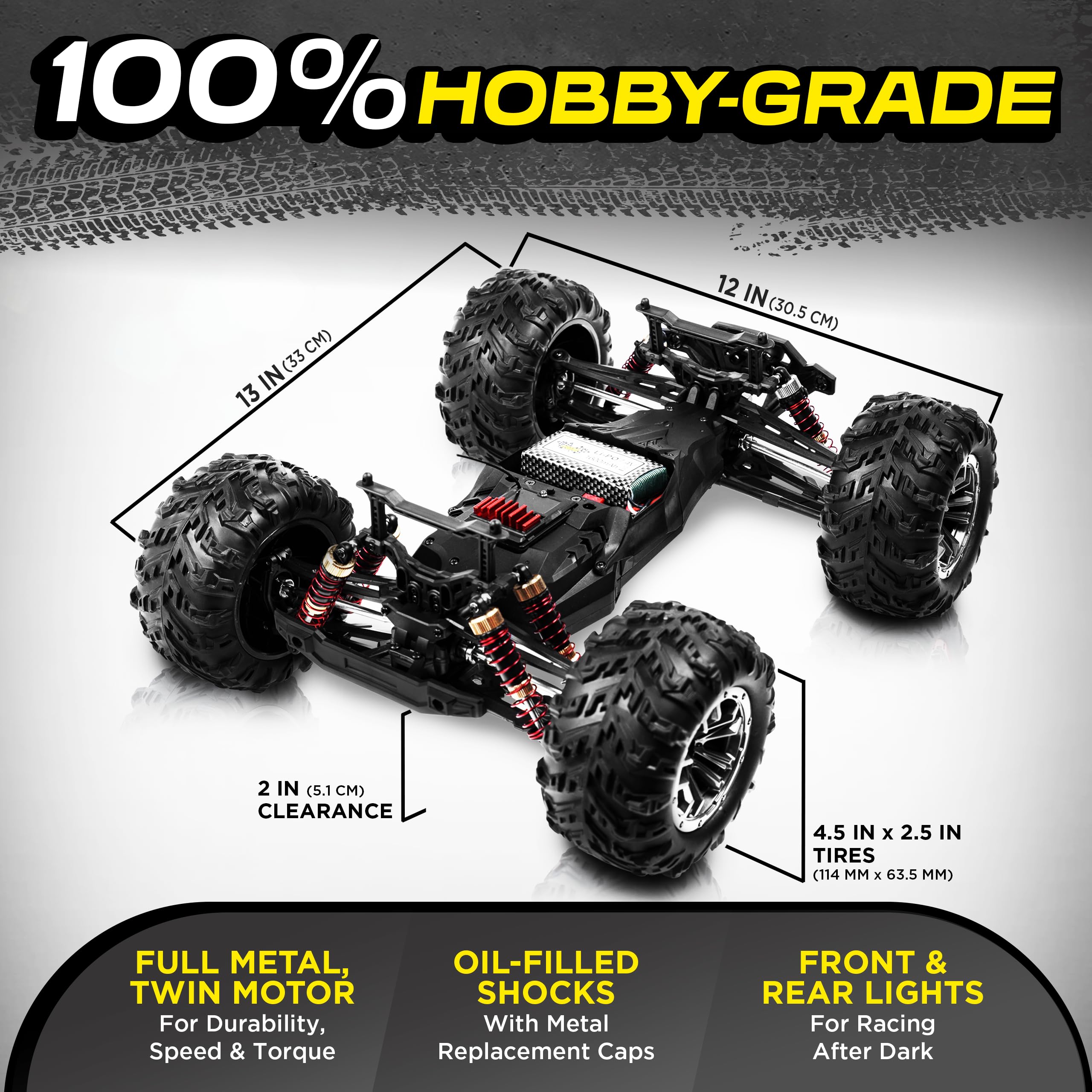 Snapklik.com : LAEGENDARY 1:10 Scale 4x4 Off-Road RC Truck - Hobby ...