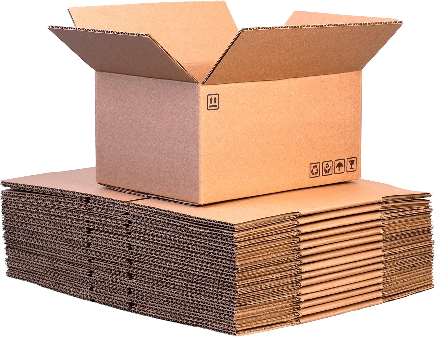 Alpacko Shipping Boxes, 10" x 7" x 5", Durable Cardboard Mailing Box ...