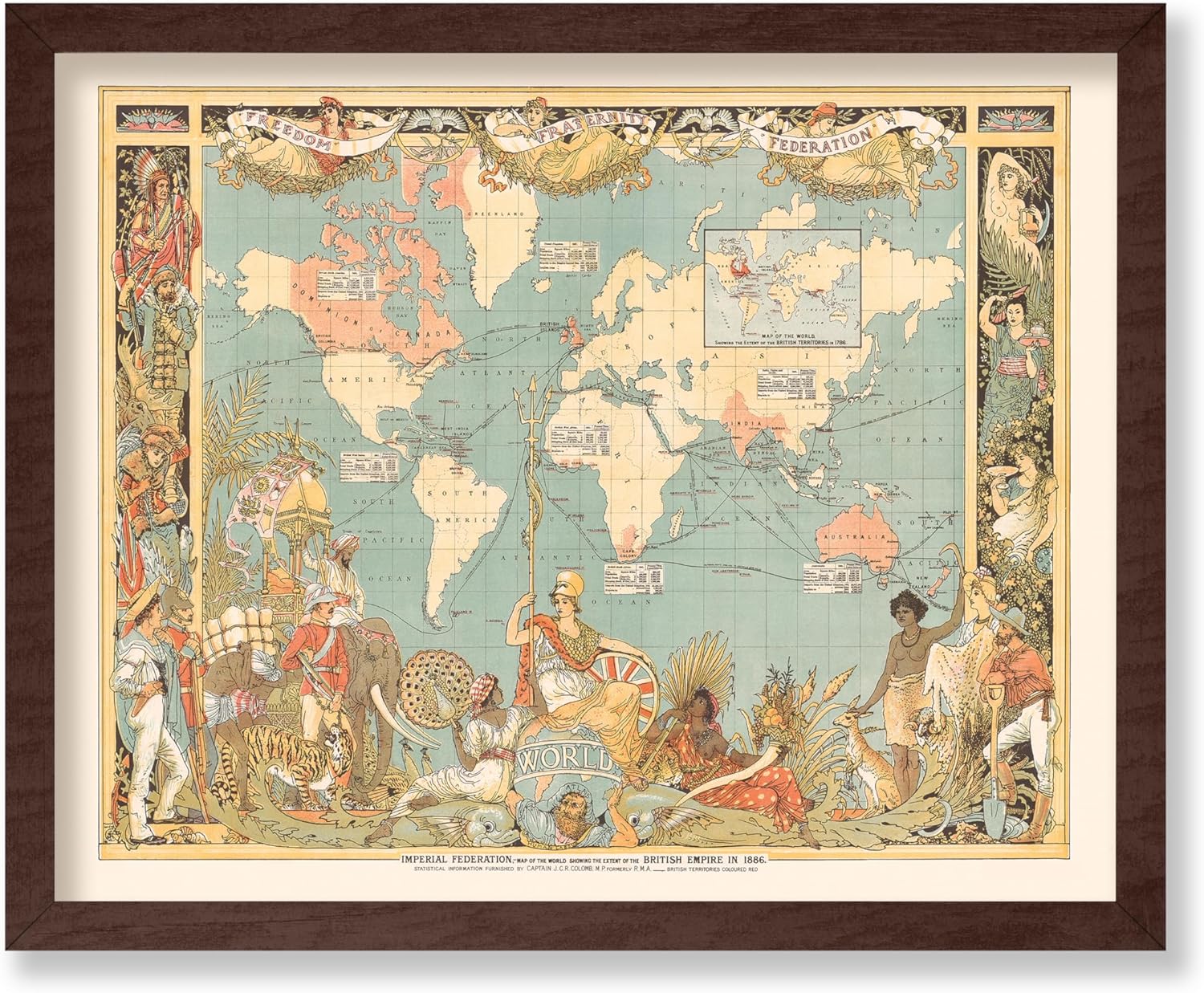 Amazon.com: Poster Master Vintage Poster - Retro World Print - British ...