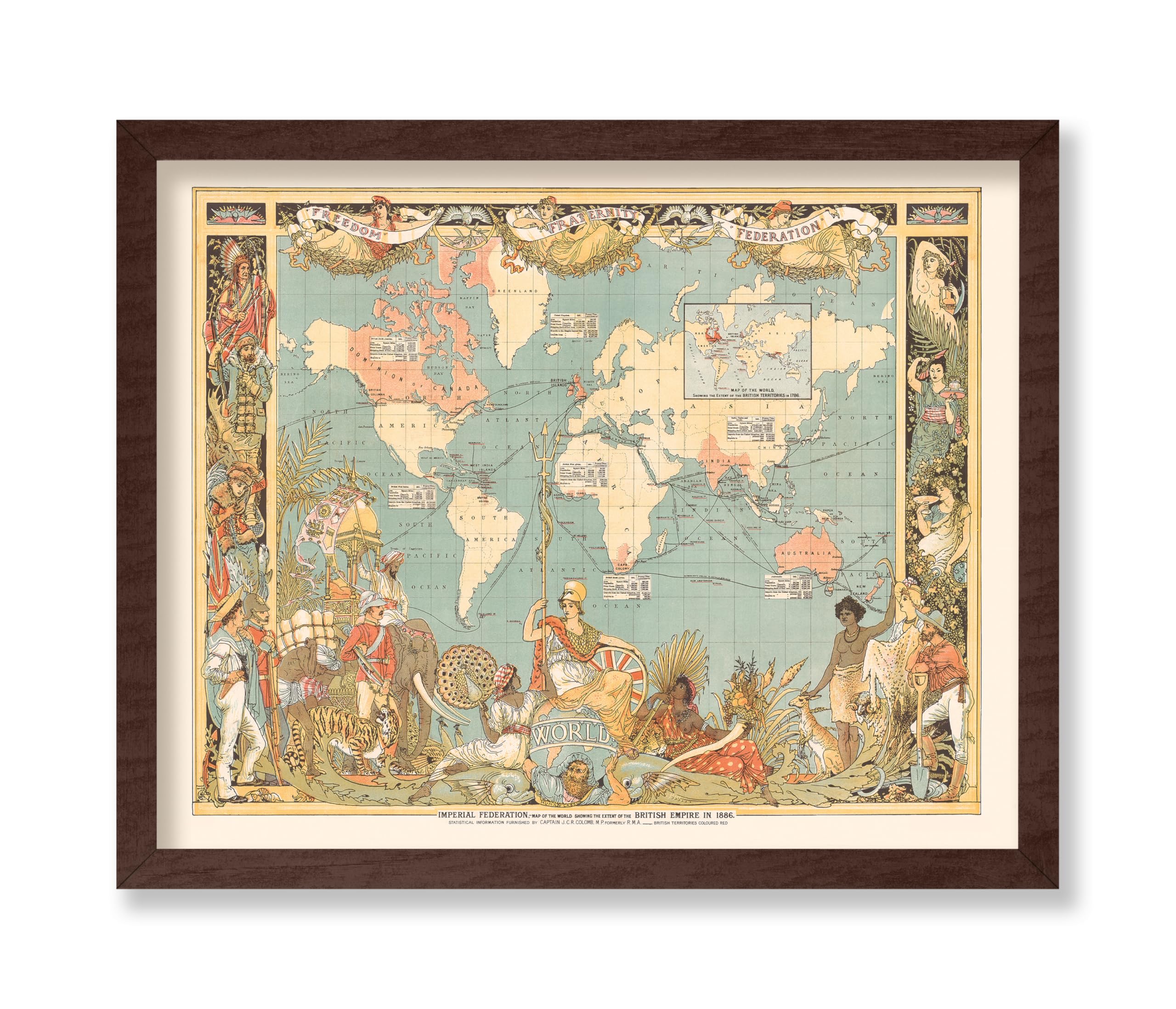 Amazon.com: Poster Master Vintage Poster - Retro World Print - British ...