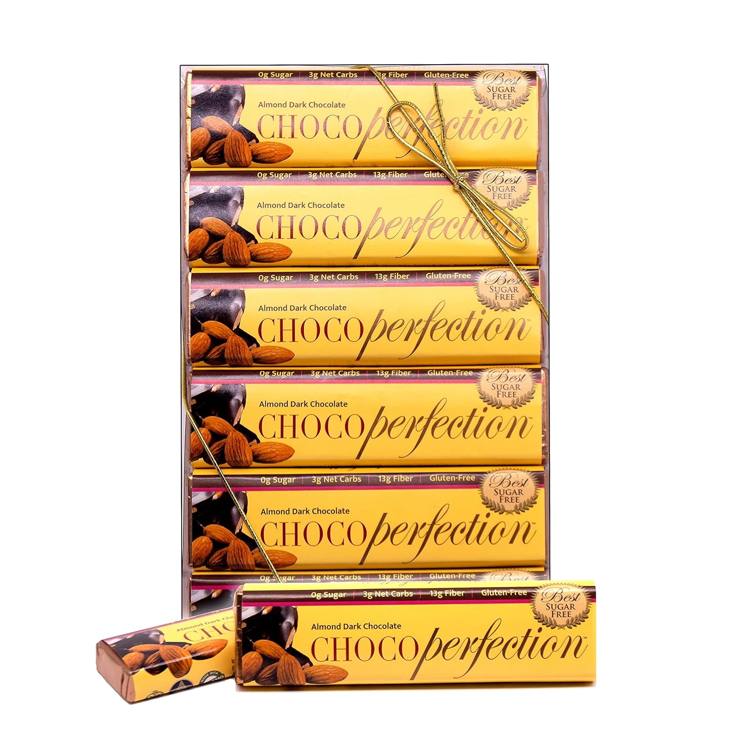 Amazon.com : ChocoPerfection Dark Almond Sugar Free Chocolate, Gift Box ...