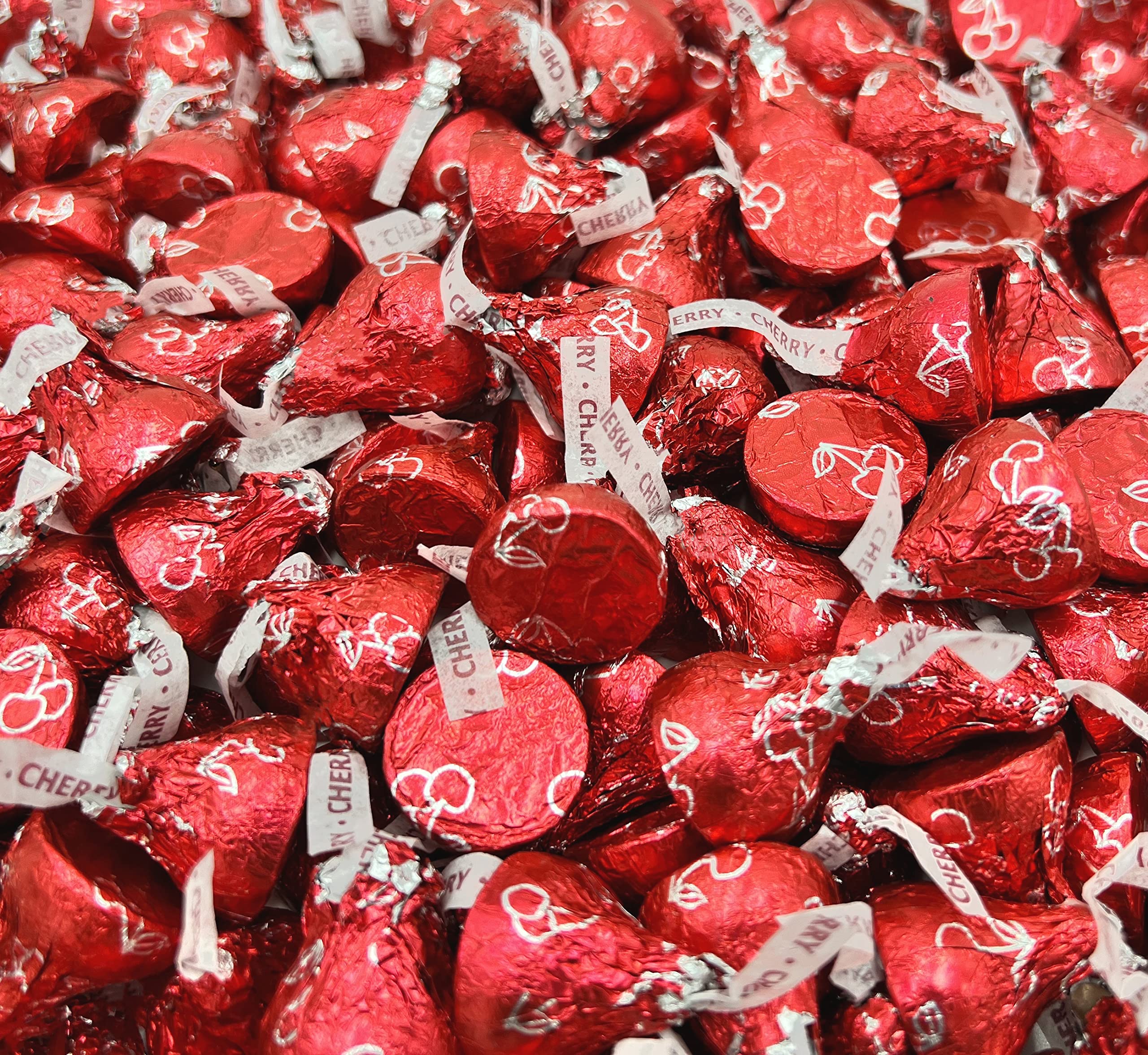Buy LaetaFood HERSHEY'S KISSES Cherry Cordial Milk Chocolate Candy (2 ...