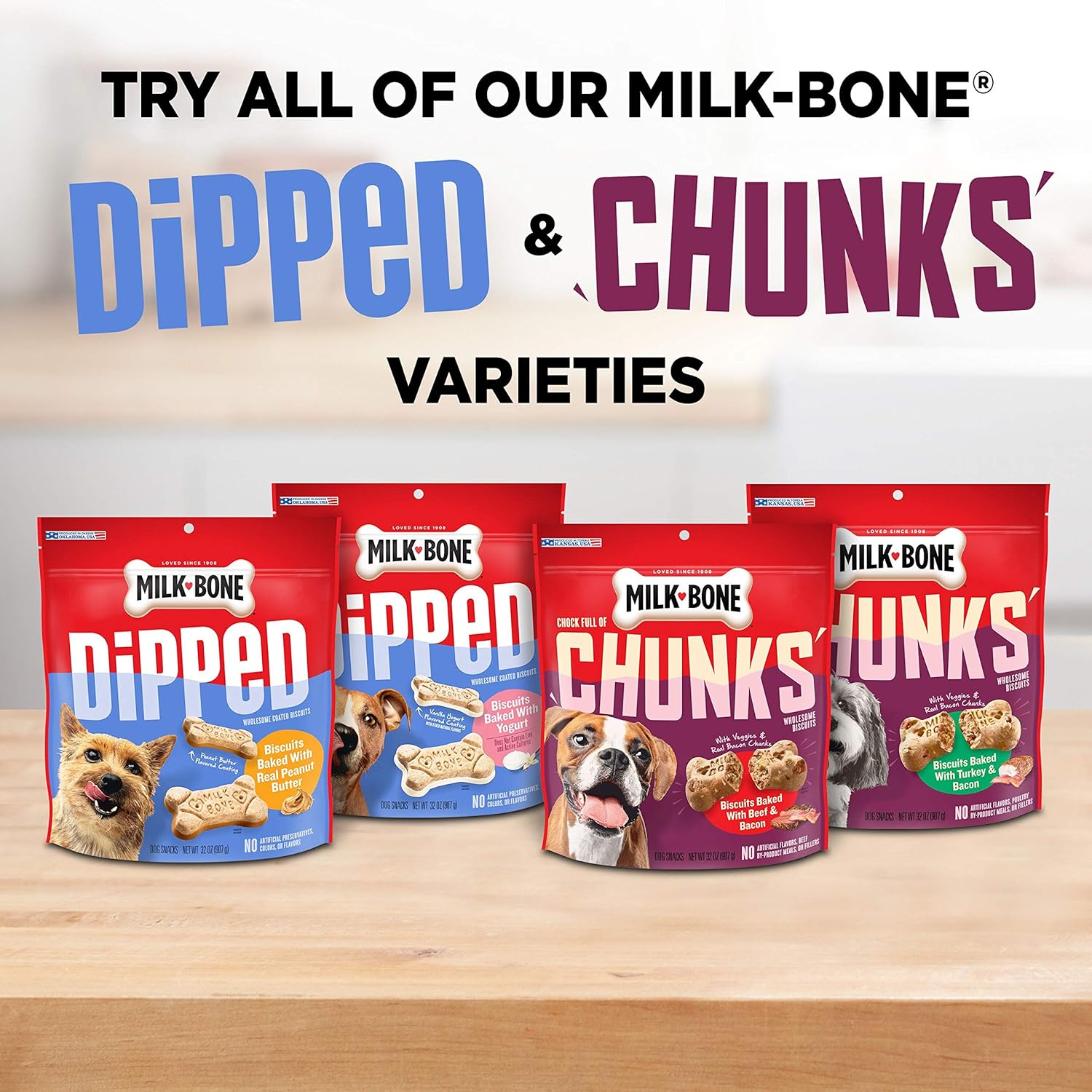 Milk-Bone Chock Full of Chunks with Beef and Bacon, golosinas para ...