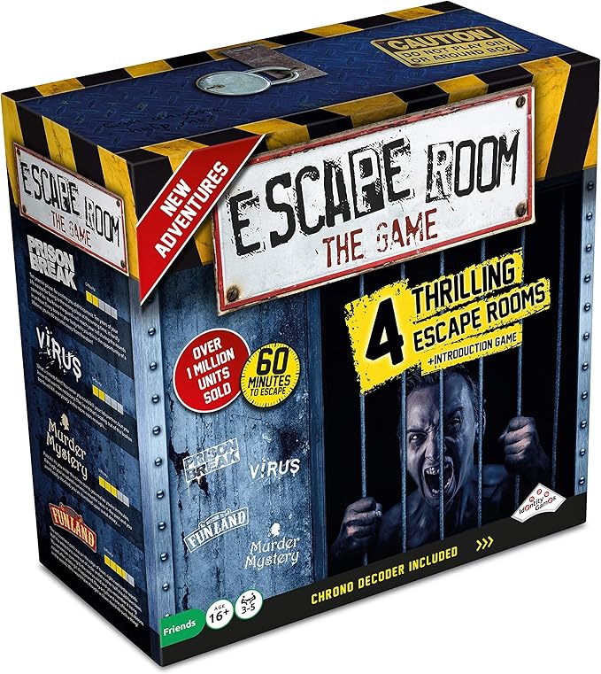Amazon.com: Escape Room The Game, Version 2 - with 4 Thrilling Escape ...