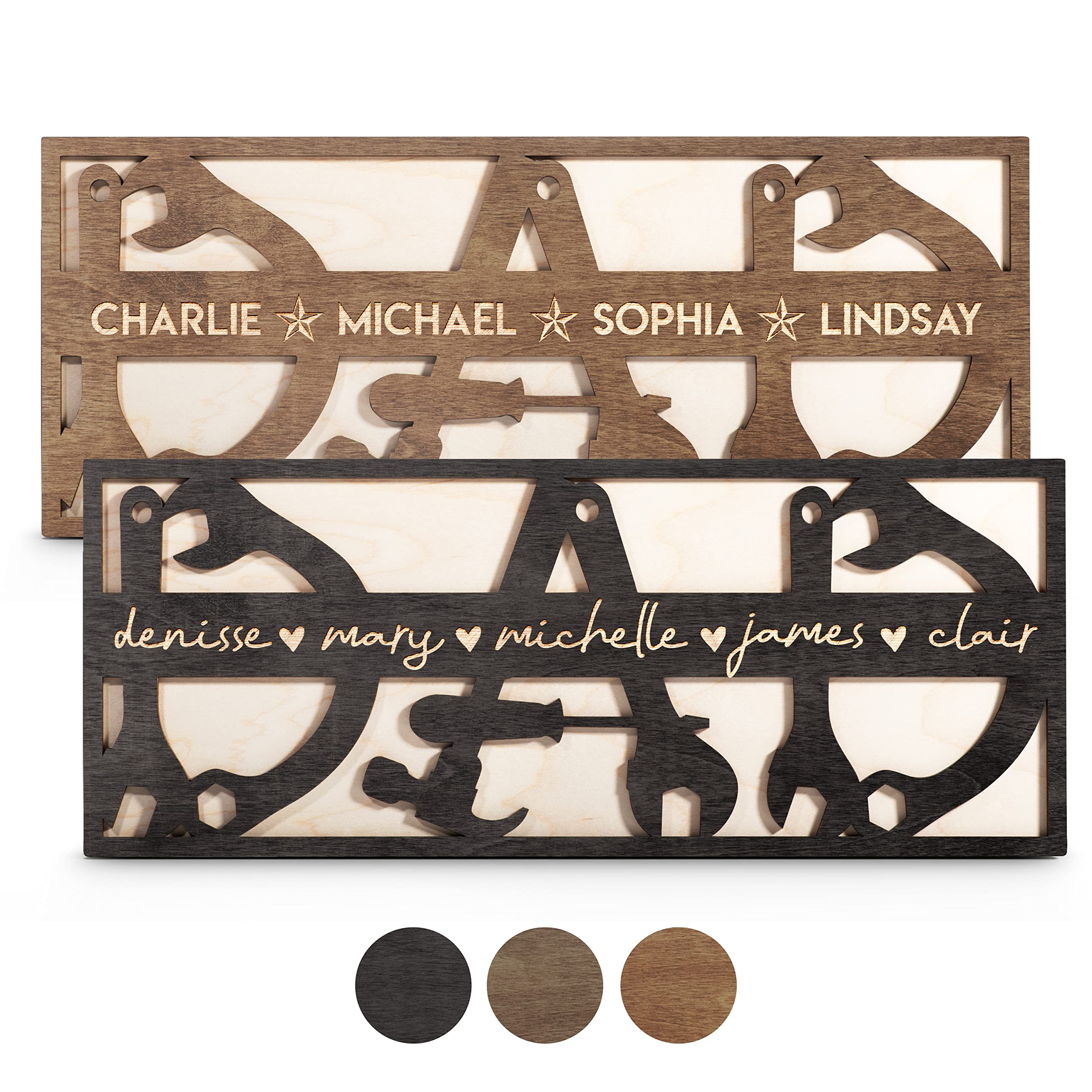 Amazon.com: Personalized Dad Tools Sign with Kids Names, 3D Dad Sign ...