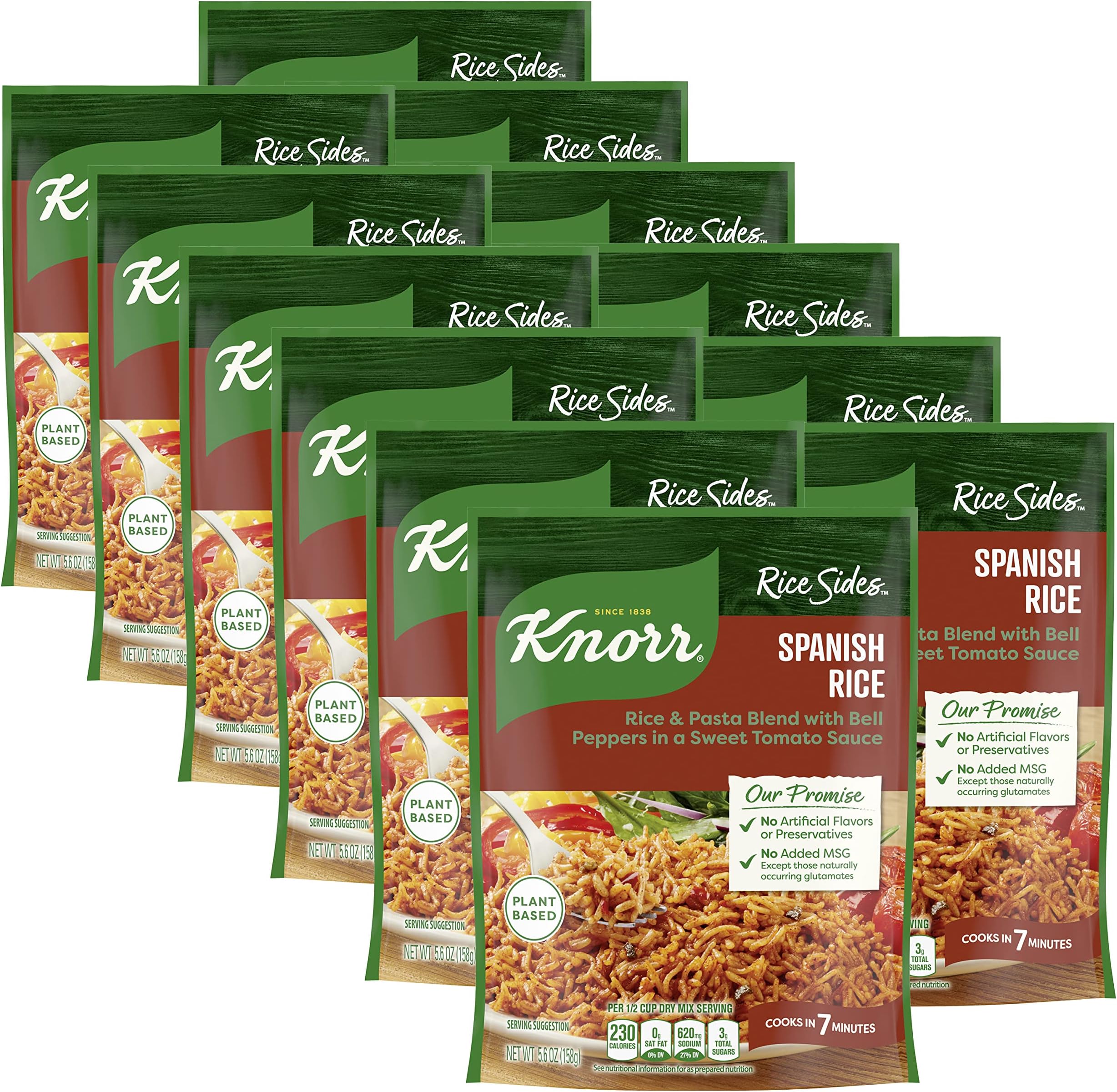 Amazon.com : Knorr Red Rice Seasong Mix Mi Arroz - 1 Box of 4 - 0.59 ...