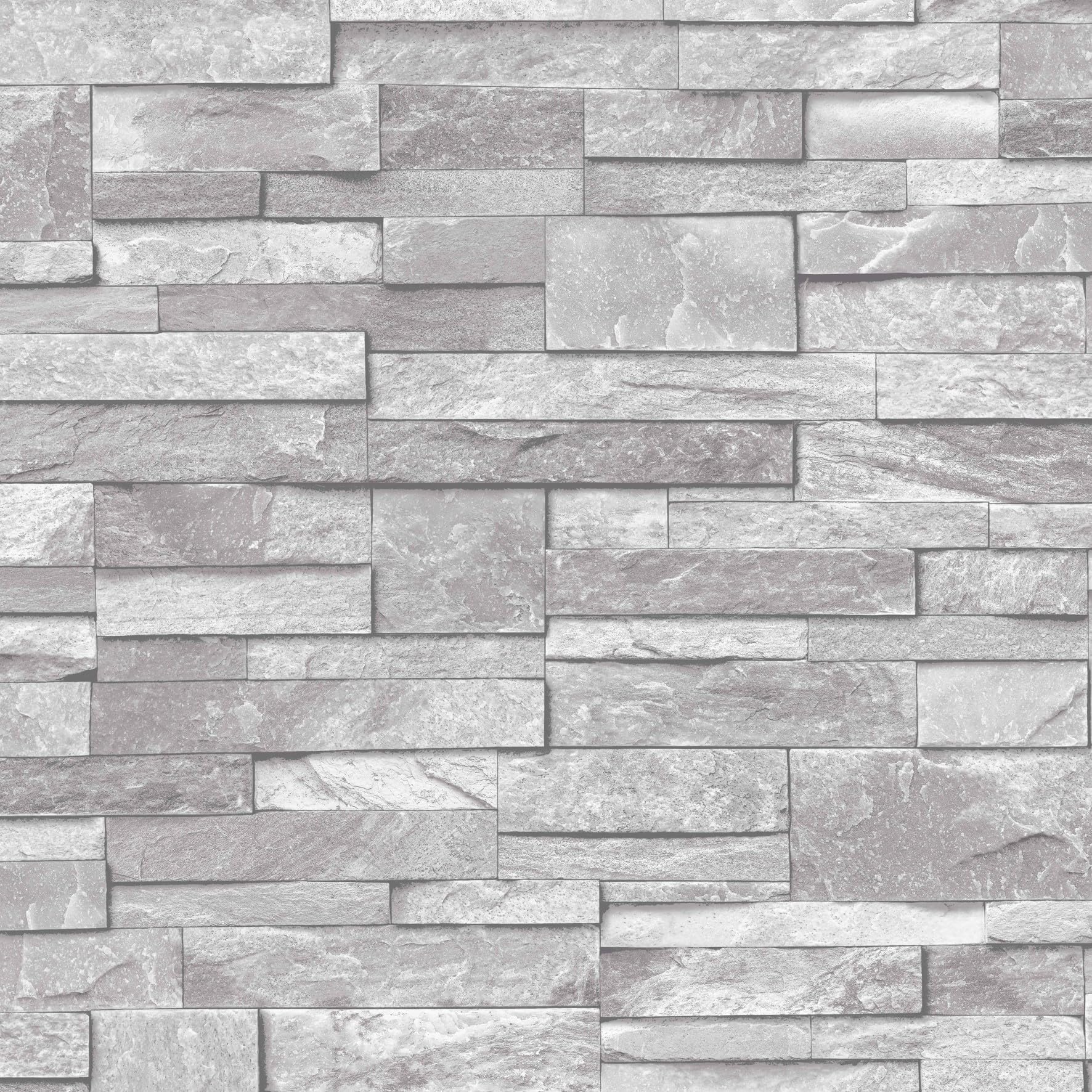 3D Slate Stone Brick Effect Wallpaper Washable Vinyl Sand & Stone ...