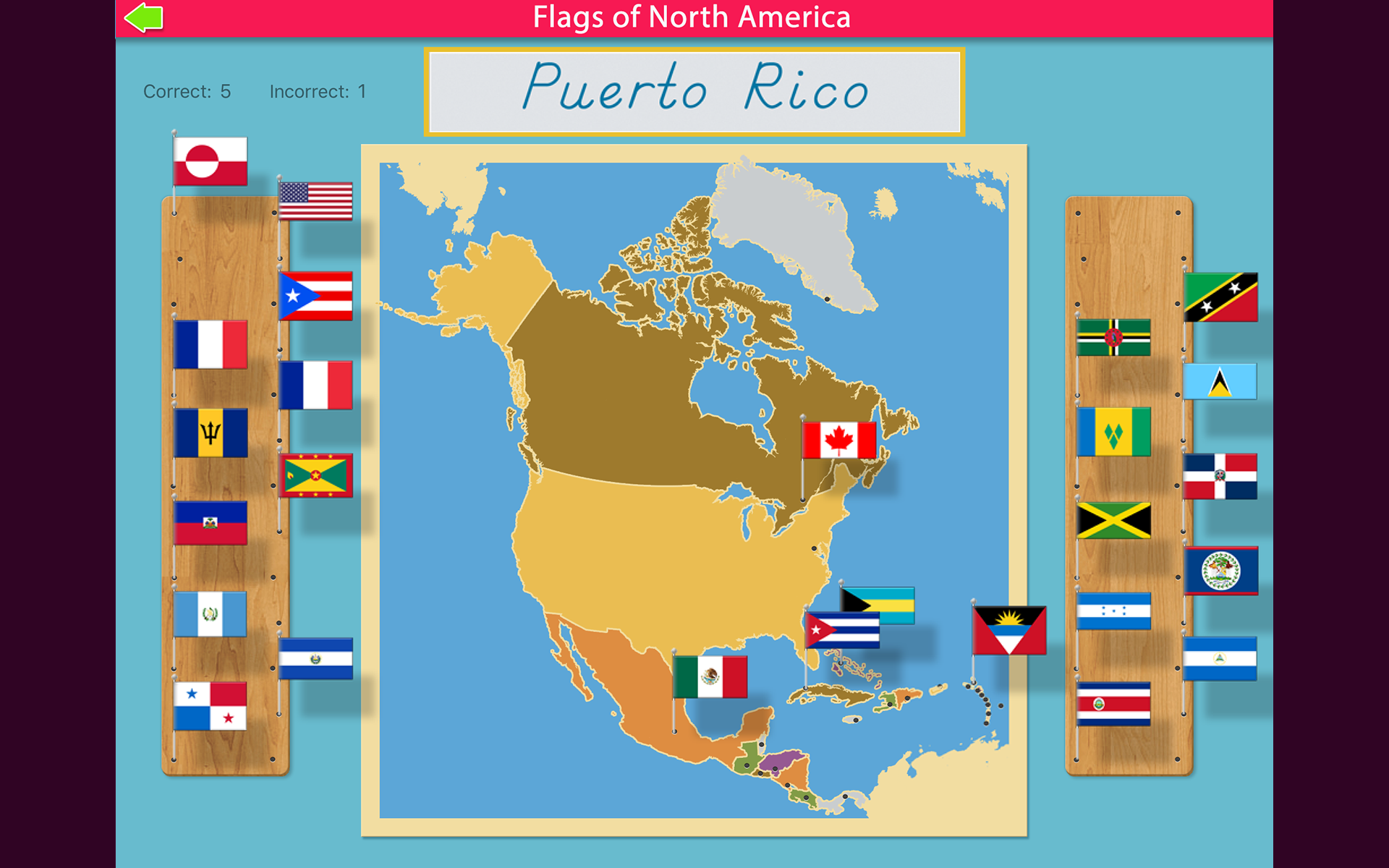 Flags of North America - Montessori Geography - App on Amazon Appstore