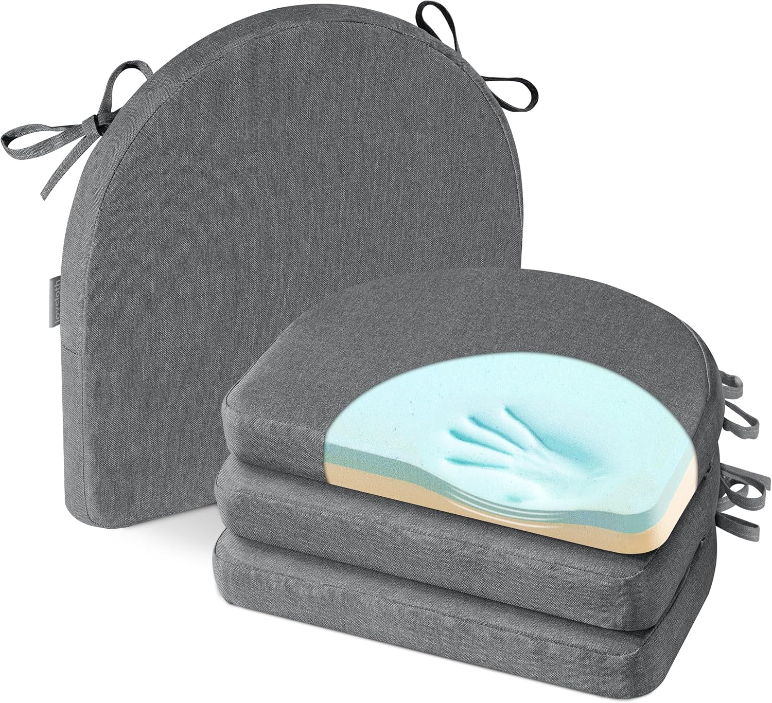 Amazon.com: joycloth Chair Cushions with Ties for Dining Chairs, 2 ...