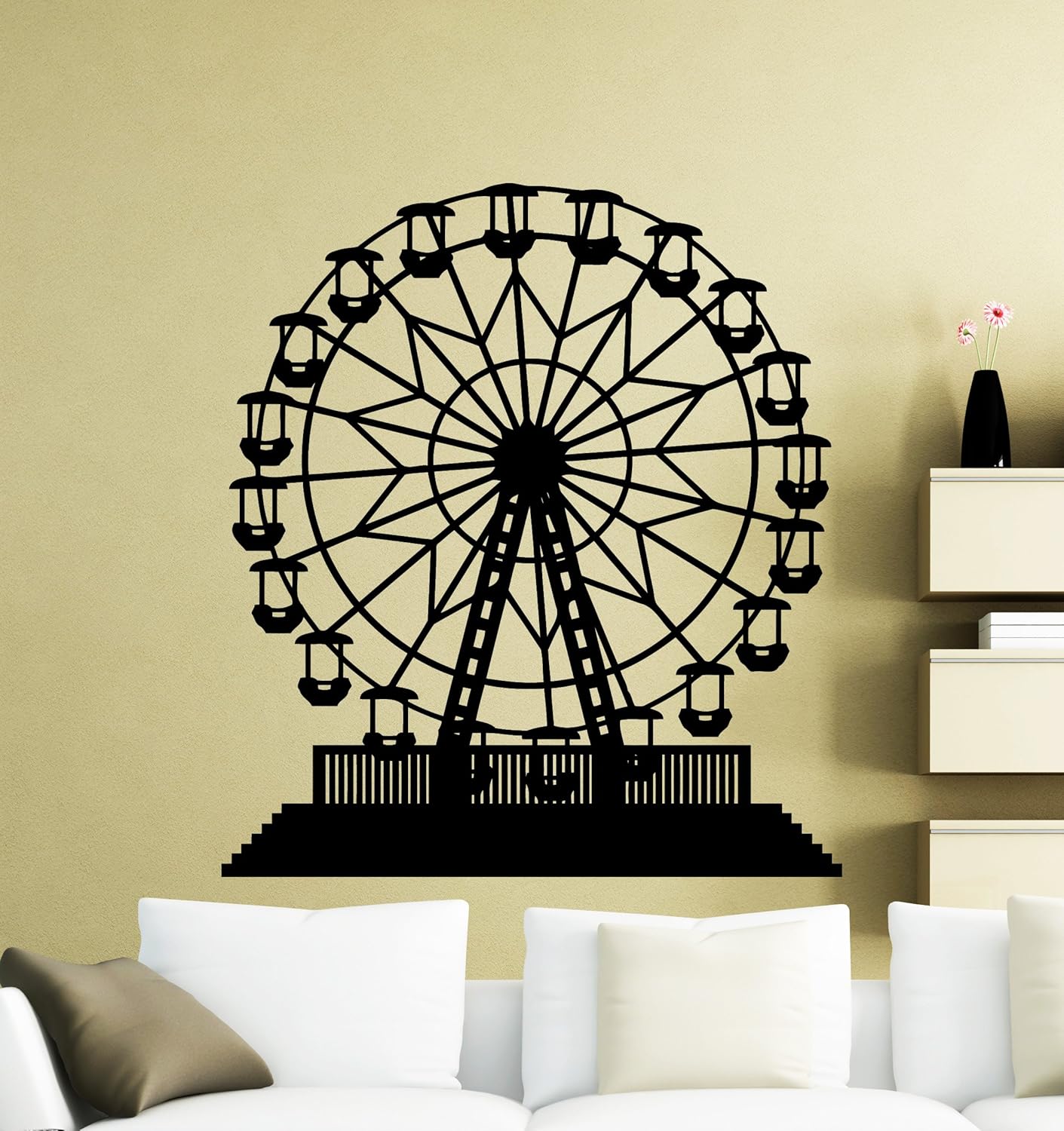 Amazon.com: Ferris Wheel Wall Decal Adventure Attraction Park Vinyl ...