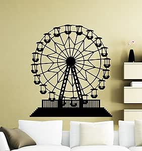 Amazon.com: Ferris Wheel Wall Decal Adventure Attraction Park Vinyl ...