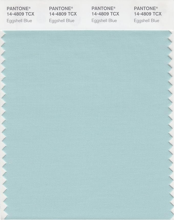PANTONE SMART 14-4809X Color Swatch Card, Eggshell Blue - House Paint ...