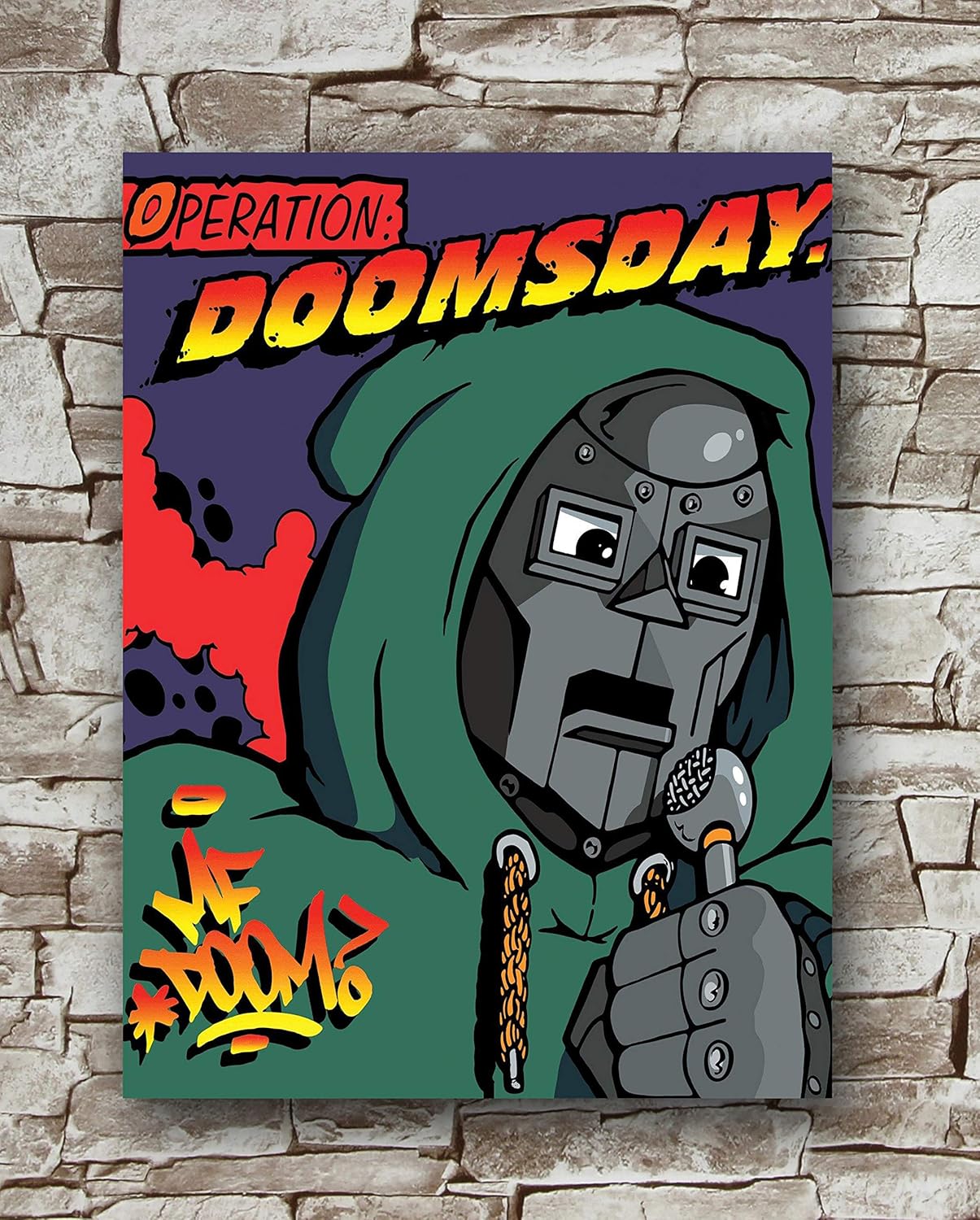 Amazon.com: Zero.o MF Doom-Operation Doomsday Poster Size 18 Inches X ...