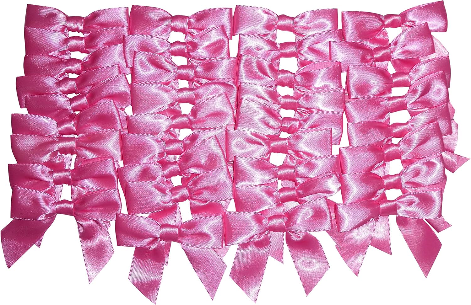 Amazon.com: Liitos Twist Tie Bows 100 Pack Pink Pretied Bows for Treat ...