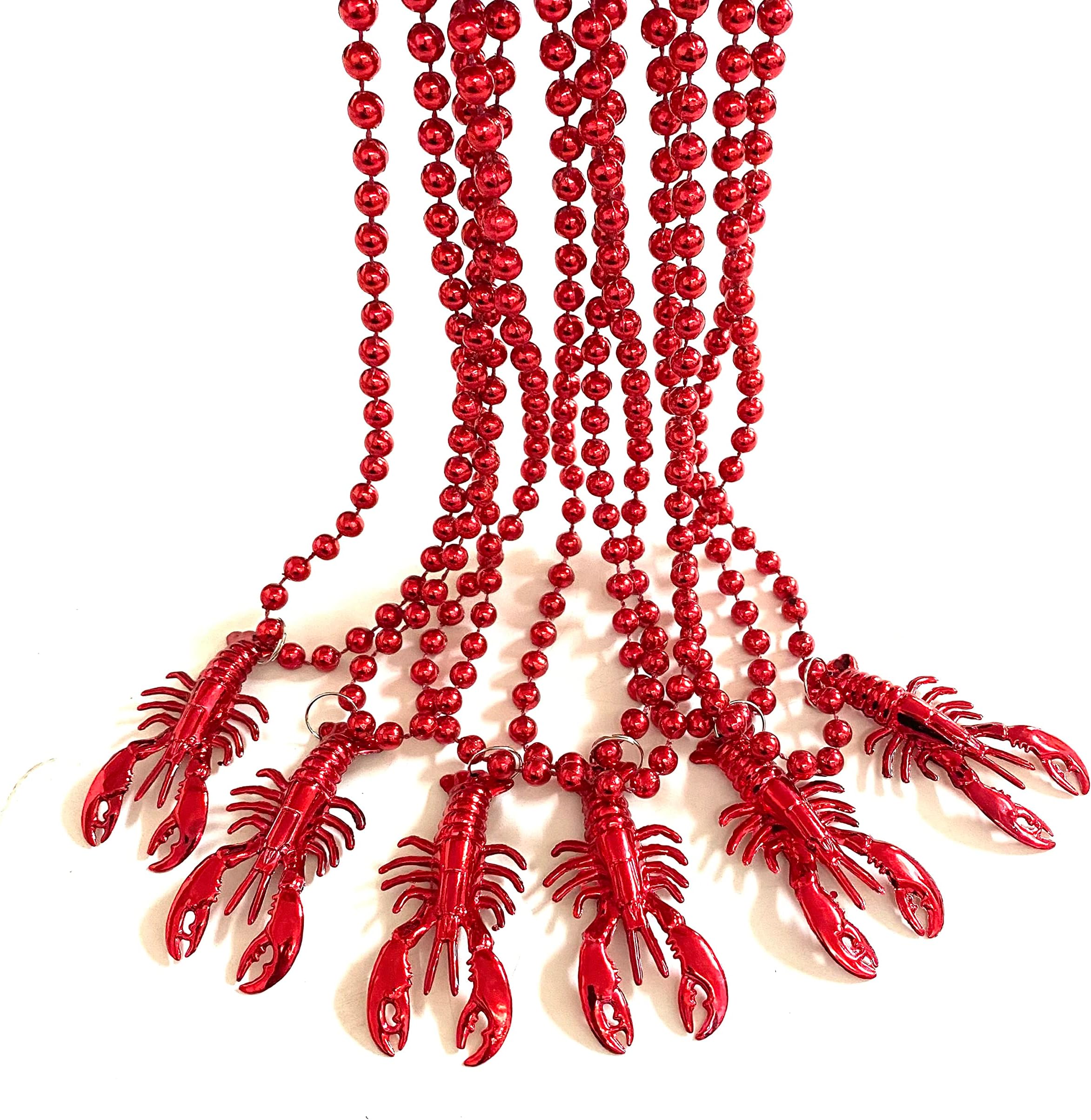 Amazon.com: YSPPF 24 Pcs Crawfish Mardi Gras Beads Lobster Beads Parade ...