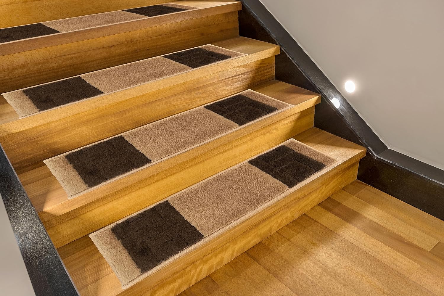 Custom Size Cut to Size Stair Treads Euro Meander Beige Customize Slip ...