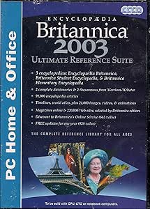 Amazon.com: Encyclopedia Britannica 2003 Ultimate Reference Suite
