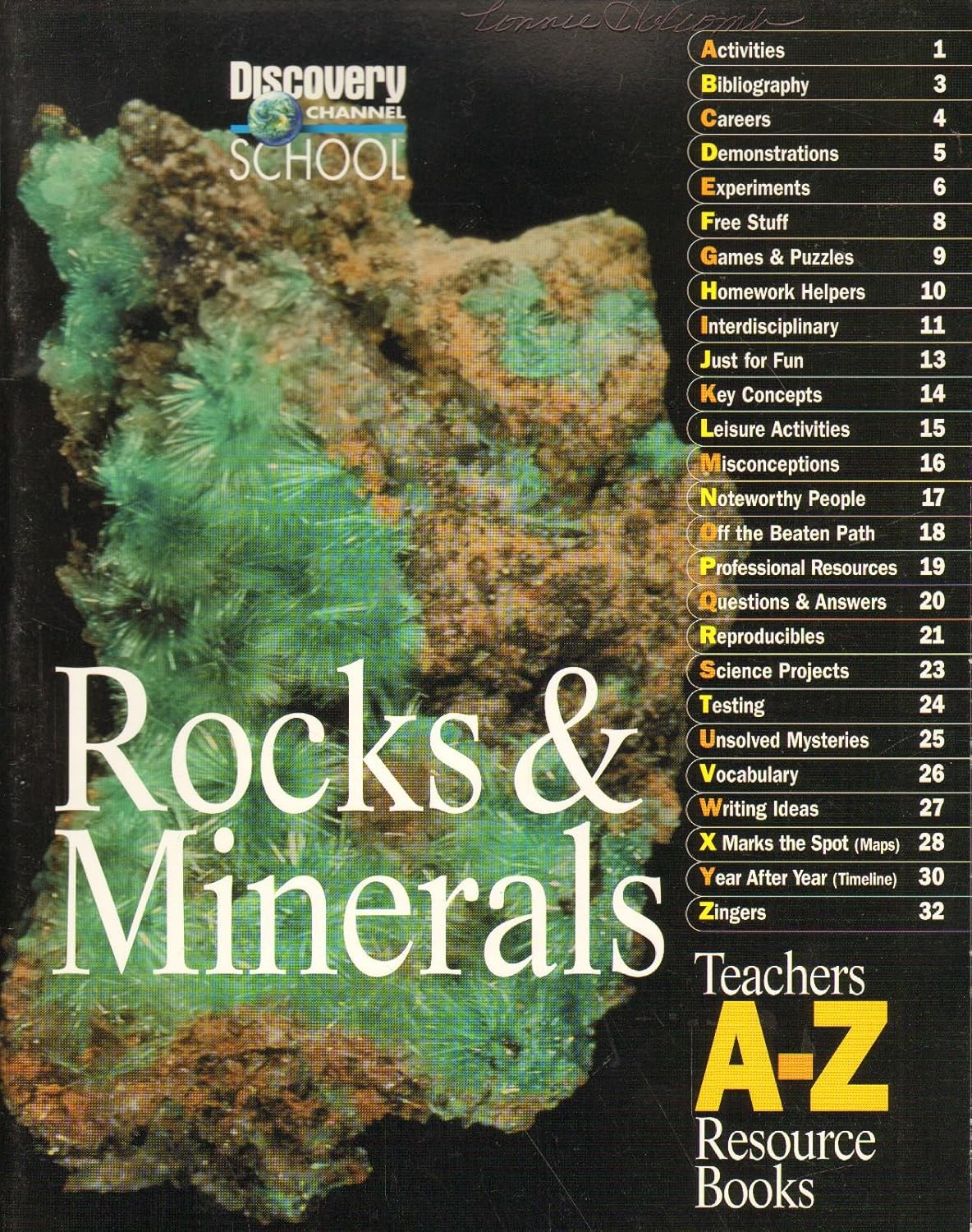 Rocks and Minerals (Teachers A_Z Resource Books): Discovery Channel ...