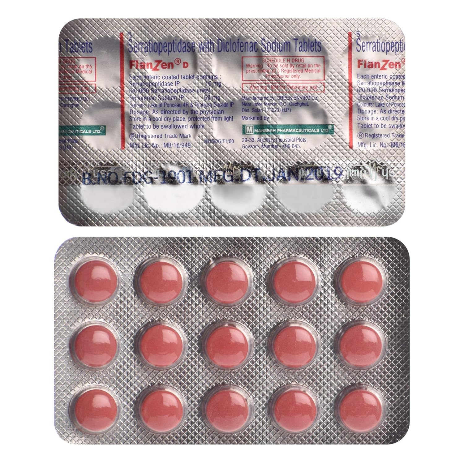 Flanzen D - Strip of 15 Tablets : Amazon.in: Health & Personal Care