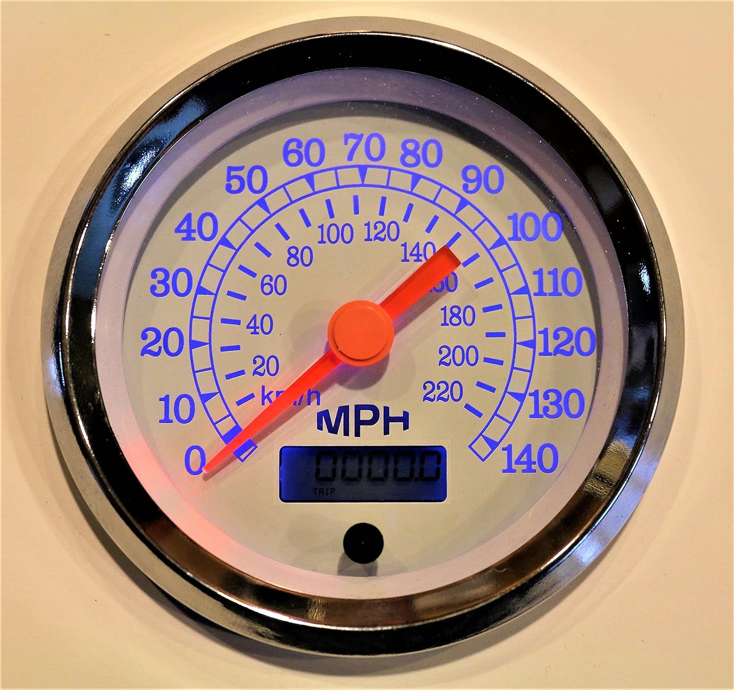 Amazon.com: Speedometer 140 MPH Programmable 3-3/8"/86mm Blue LED light ...