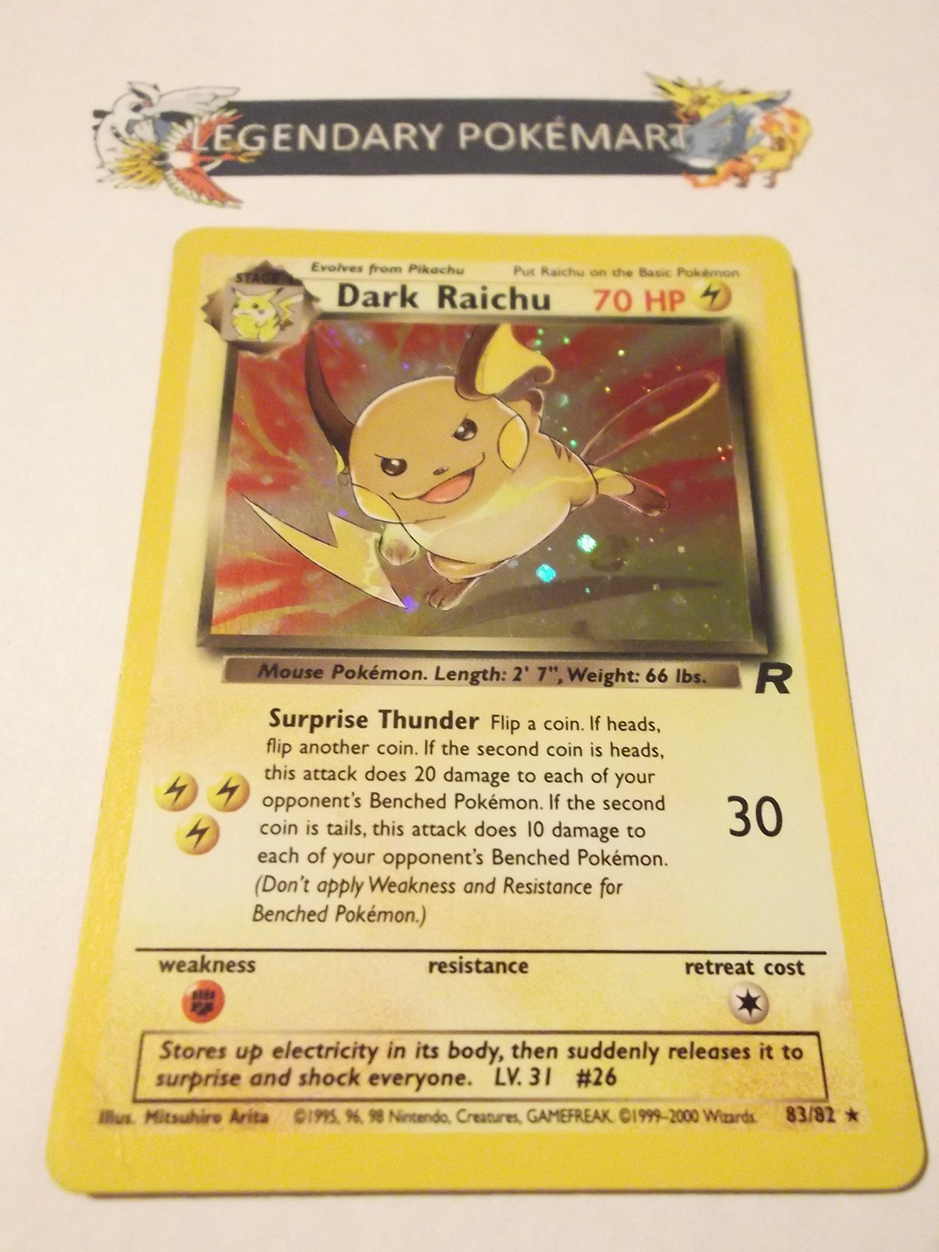 Dark Raichu Card