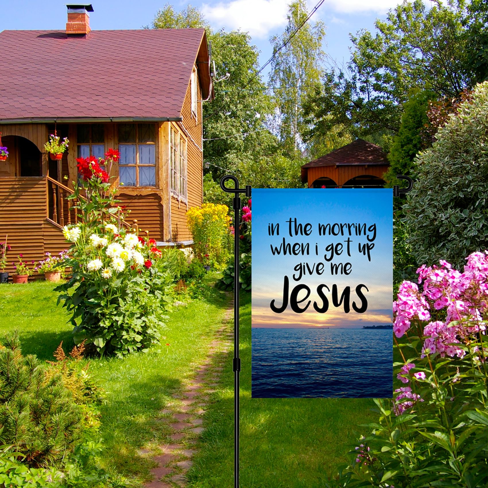Snapklik.com : Give Me Jesus Garden Flag 12x18 Vertical Double Sided ...