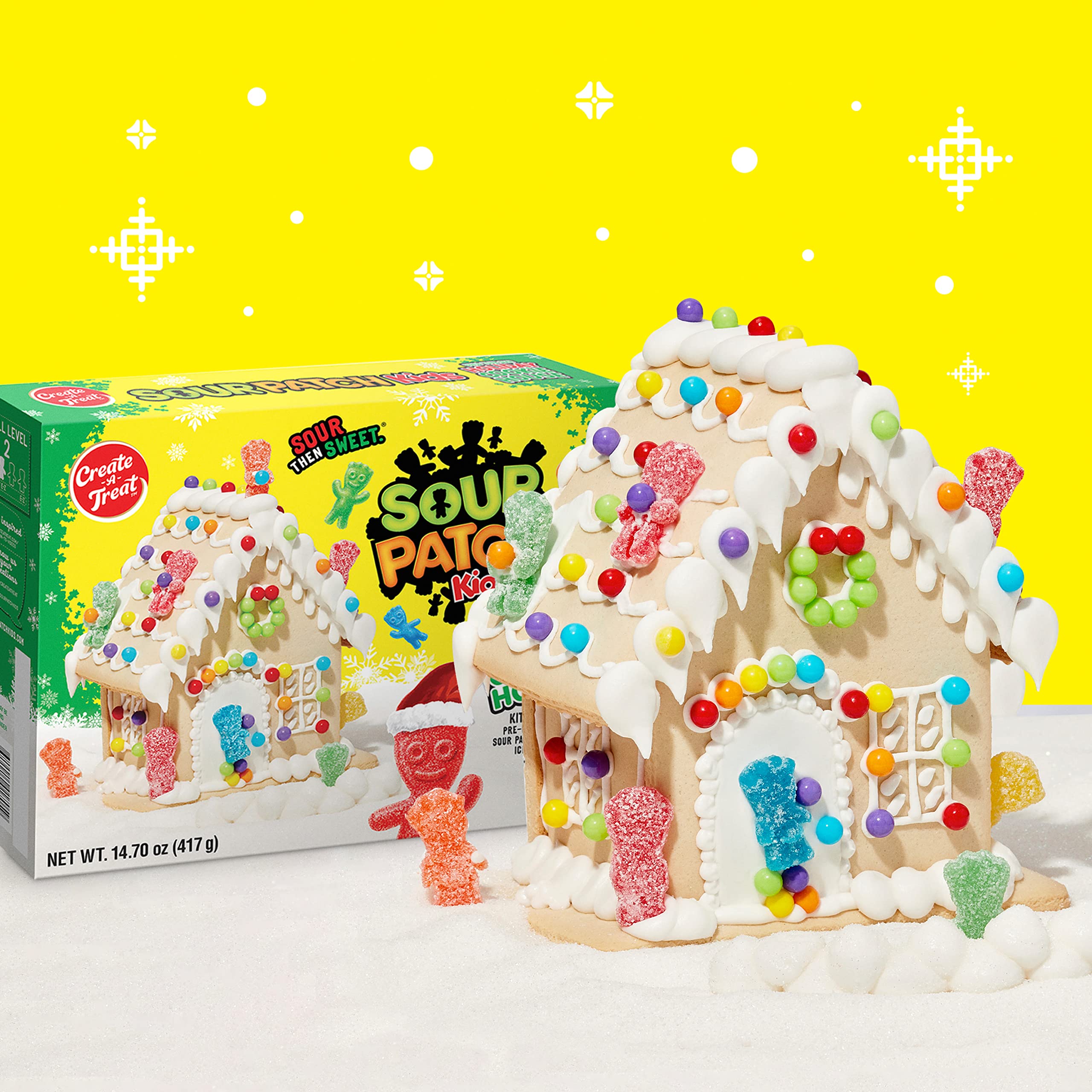 Oreo Create-A-Treat Holiday Cookie House Kit and Sour Patch Kids ...