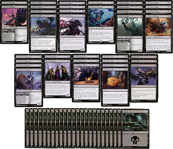Amazon.com: Black Creature Deck - Knight - Powerful - Modern Legal ...