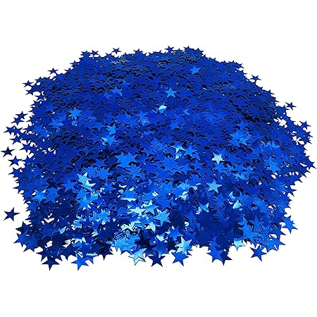 Amazon.com: Metallic Blue Star Confetti, 0.5oz., 1 Ct. : Everything Else
