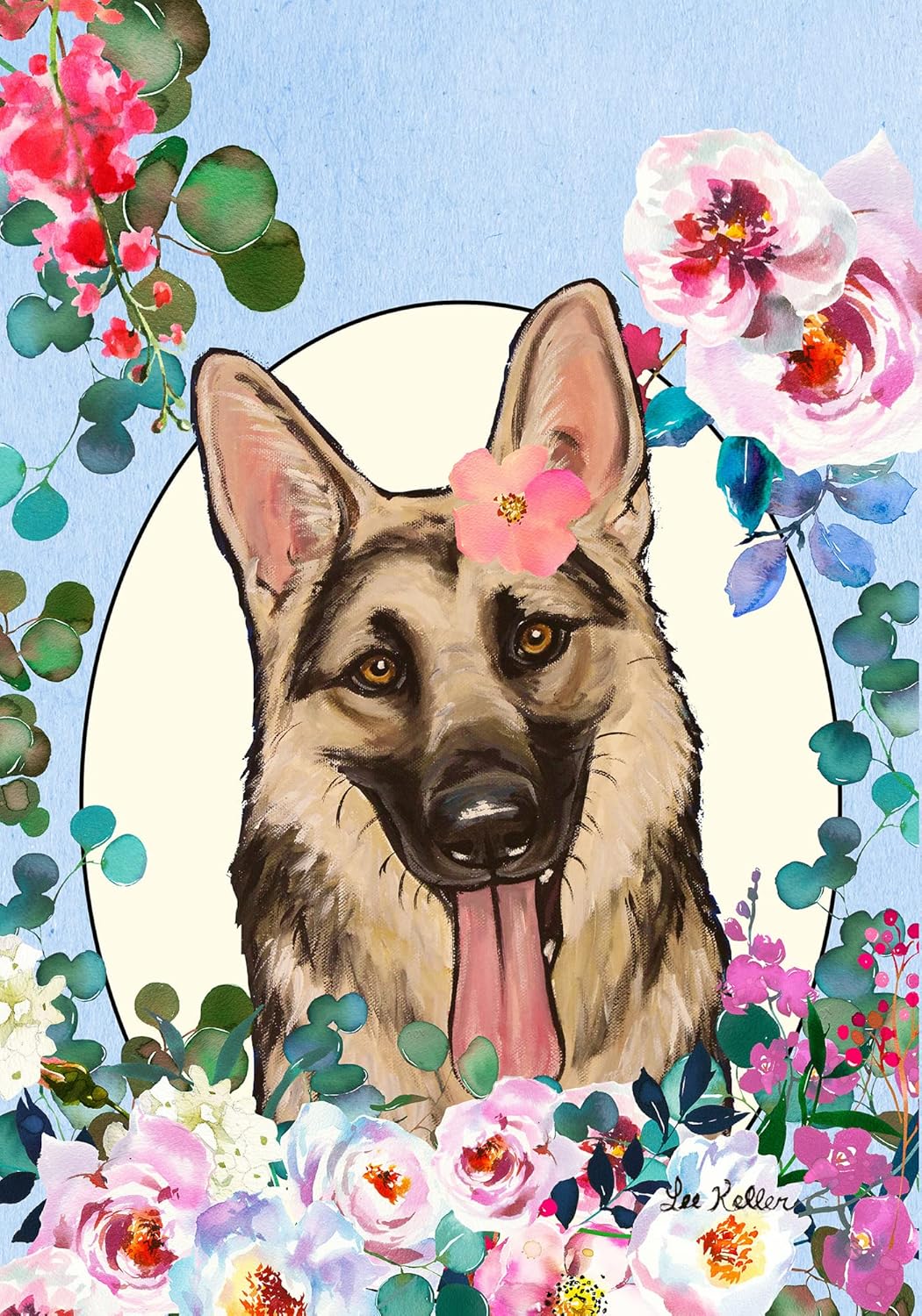 Amazon.com : German Shepherd - Best of Breed - HHS Spring Garden Flag ...