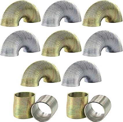 Amazon.com: Srenta 1 Inch Mini Metal Coil Spring Silver and Gold ...