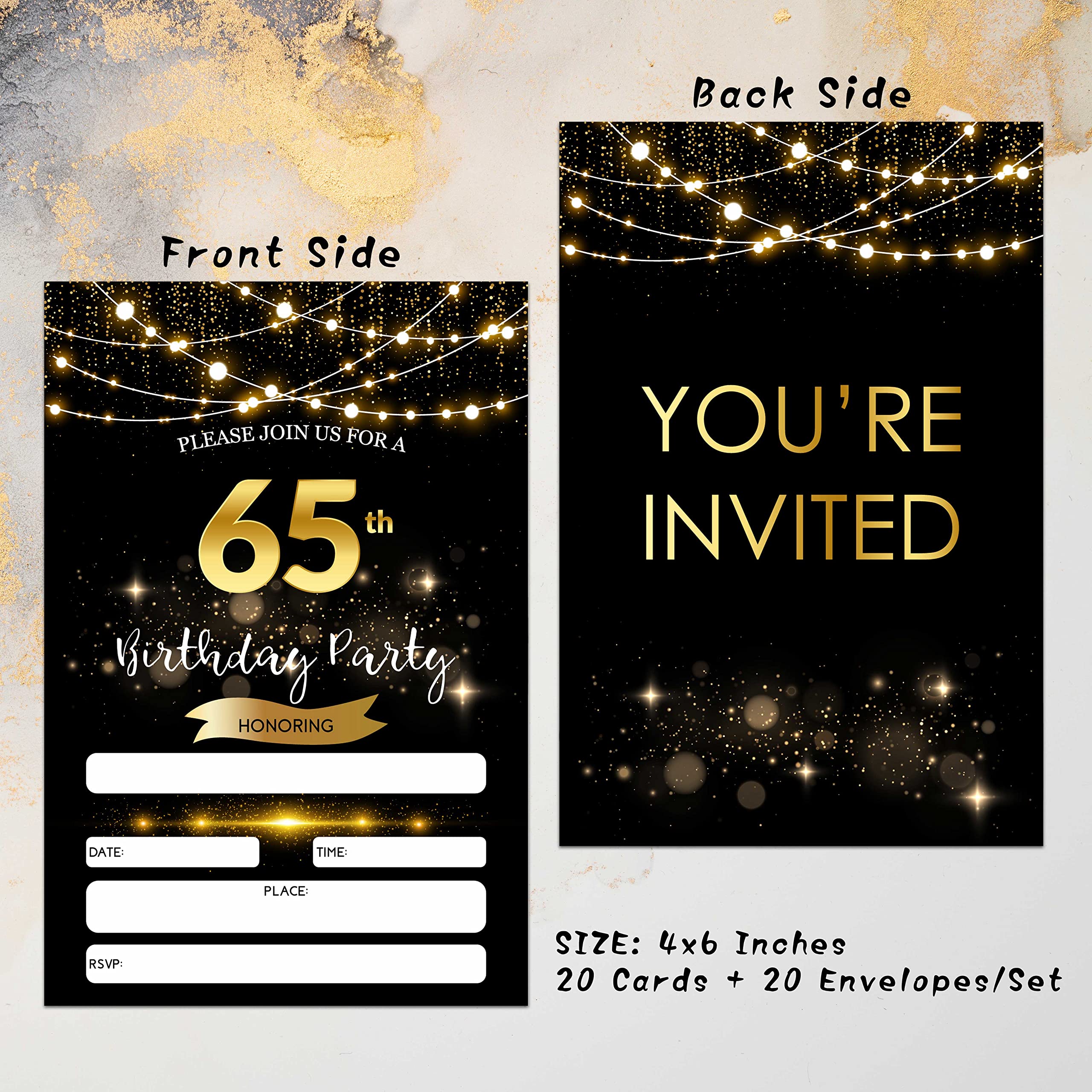 65th Birthday Invitations Free Printable
