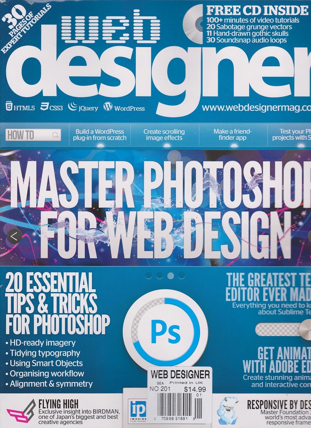Web Designer Magazine Number 201 (Master Photoshop for Web Design ...