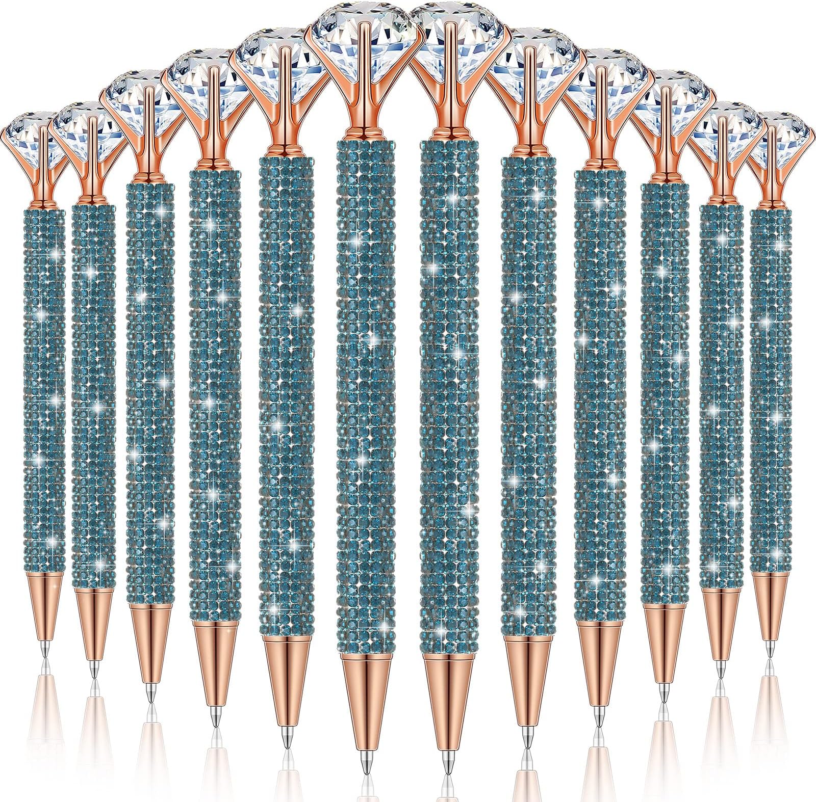 Amazon.com : GBVllexuii 5 Pcs Big Diamond Pens with Crystal Black Ink ...