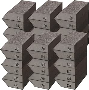 Amazon.com: Frienda 36 Pcs Angled Sanding Sponge Set 80/100/120/180/220 ...