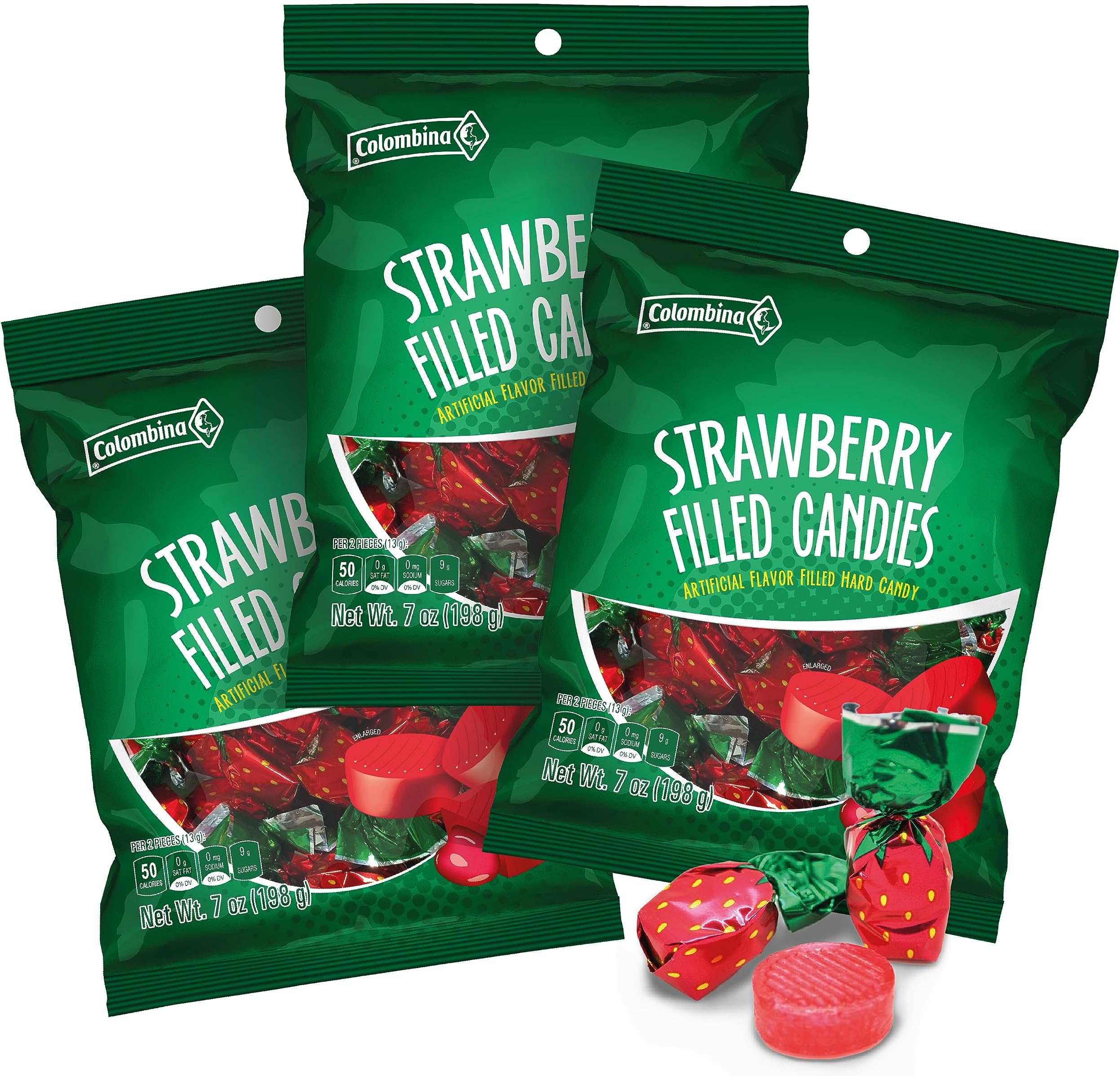 Amazon.com: Colombina Strawberry Delights - Artificial Flavor Filled ...