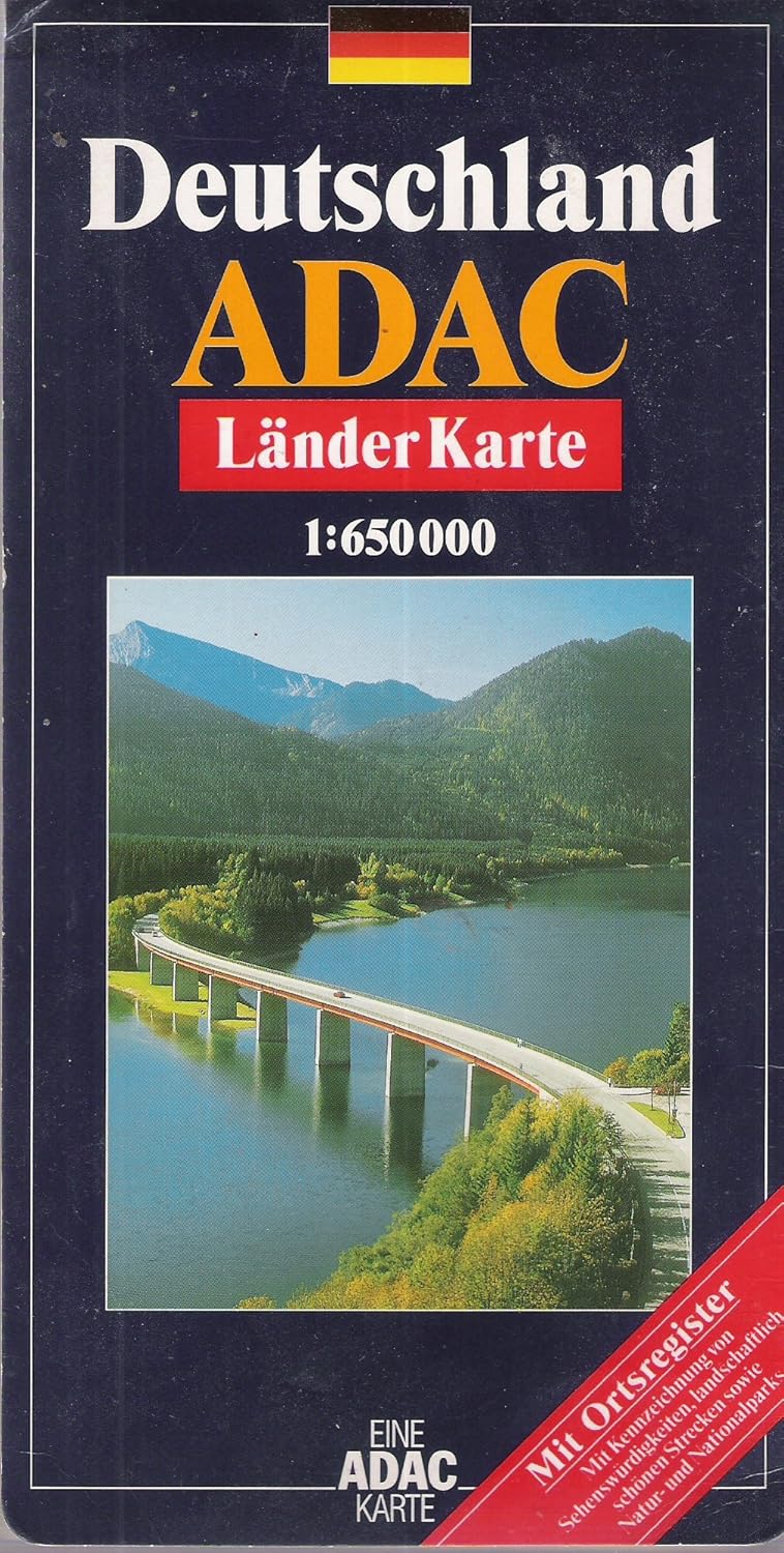 Germany 1:650,000 Road Map by ADAC: Carto Travel Verlag: 9783826412370 ...