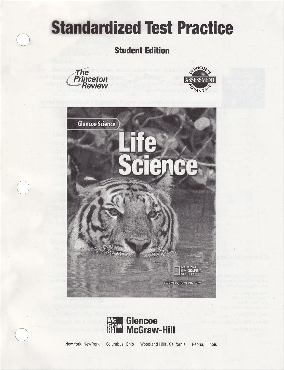 Glencoe Science: Life Science, Standardized Test Practice, Student ...